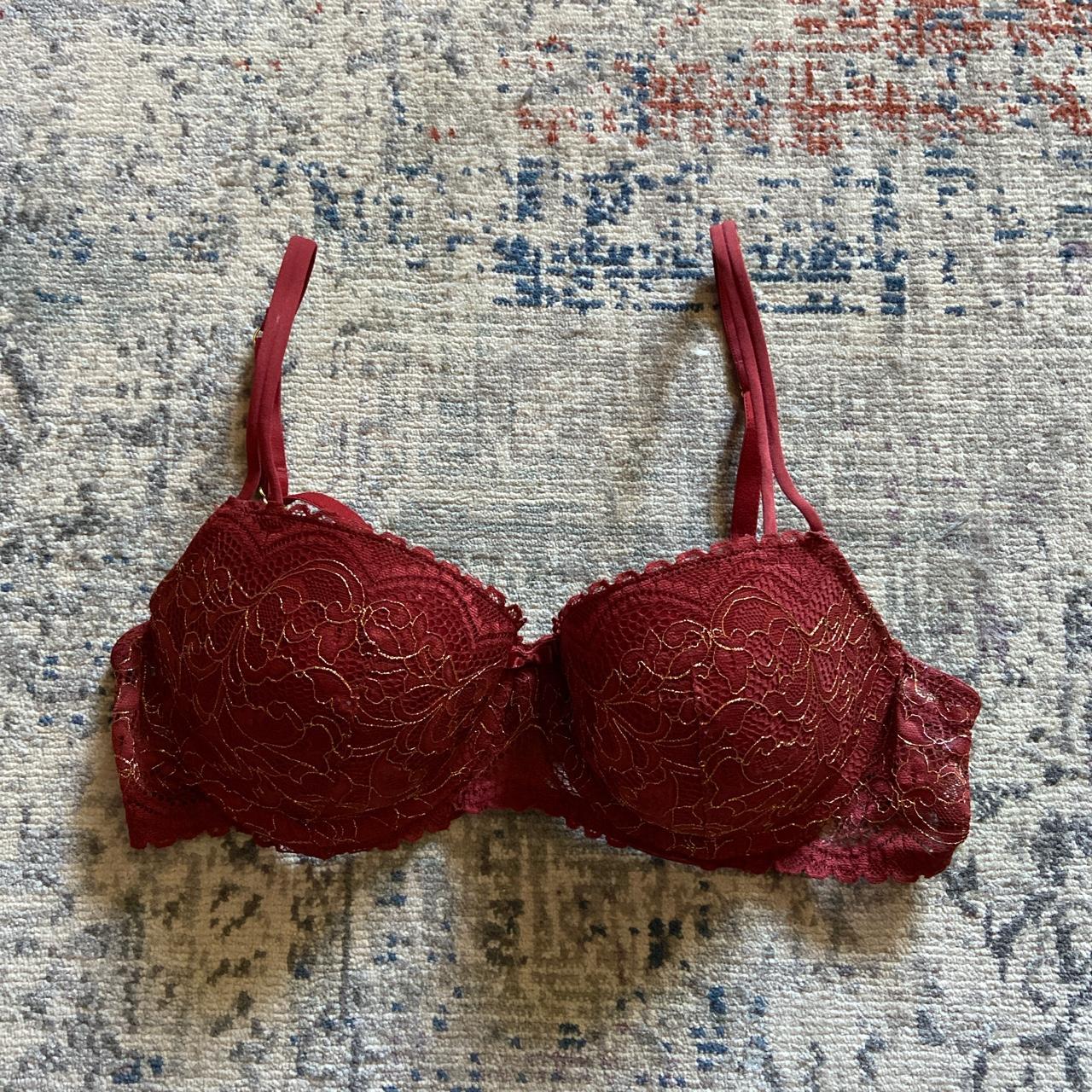 Sexy red lace balconette bra! ♥️ Comfy and supportive... - Depop
