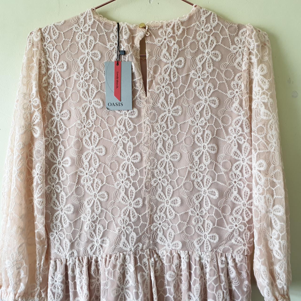 Oasis Women's Pink Dress | Depop