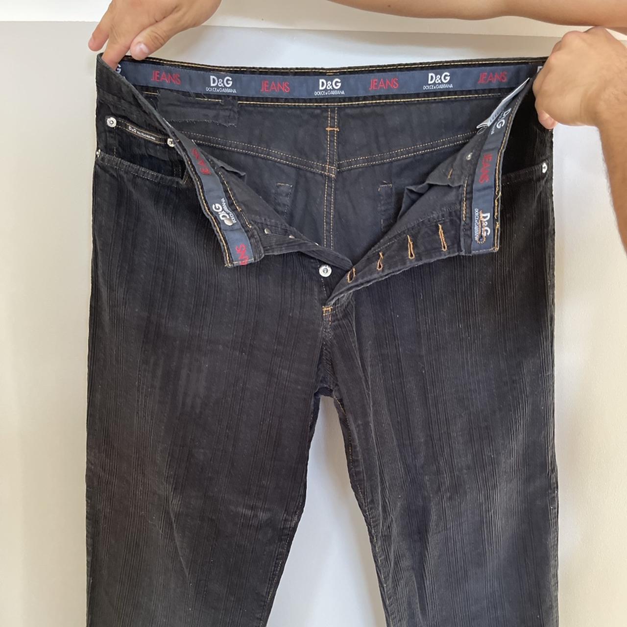 Men’s Black Cord Vintage D&G Denim Jeans Size L/... - Depop