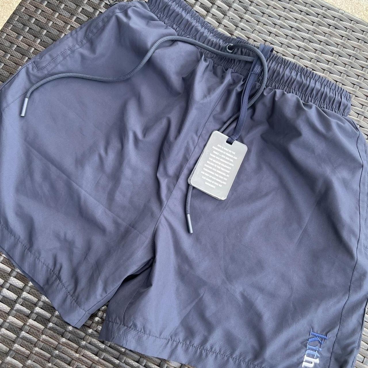 Kith Men's Navy and White Shorts | Depop