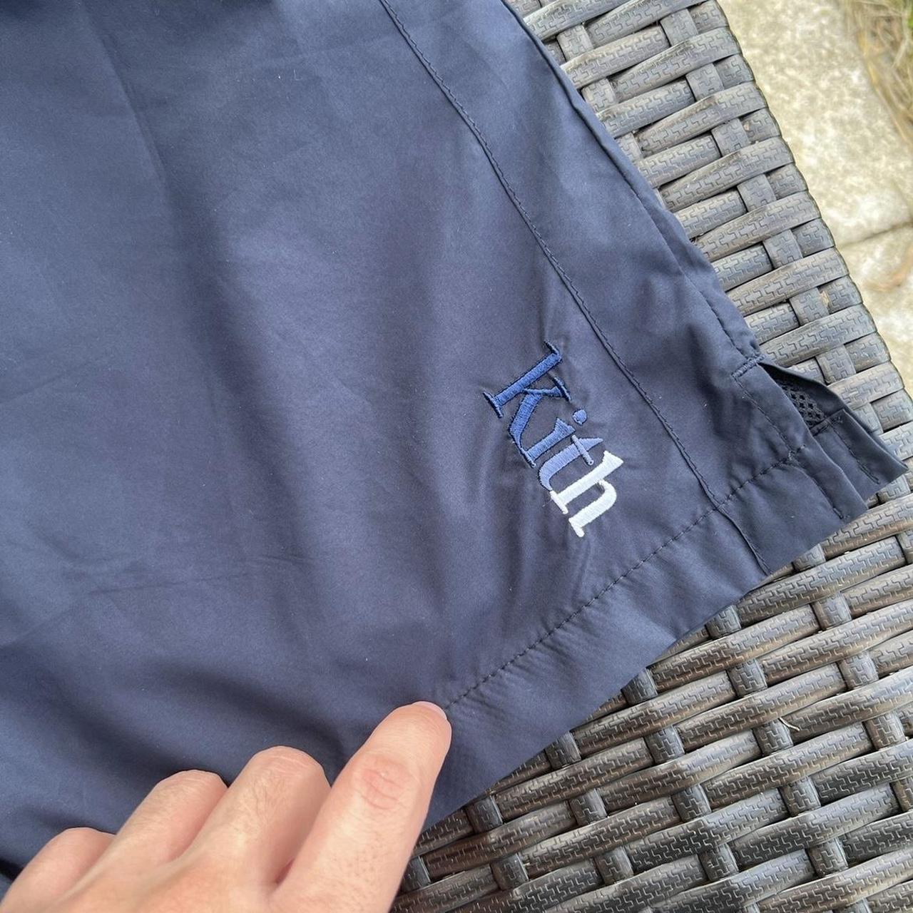 Kith Men's Navy and White Shorts | Depop