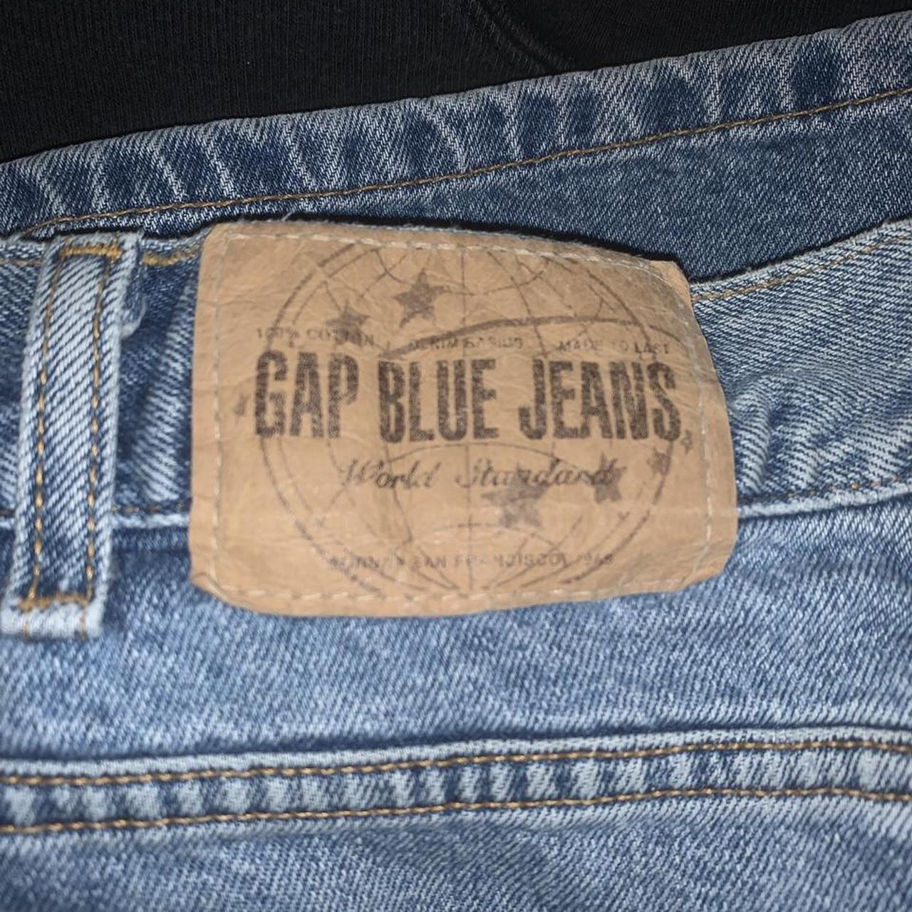 Vintage Light Blue wash Gap Jorts SZ 38 - Depop