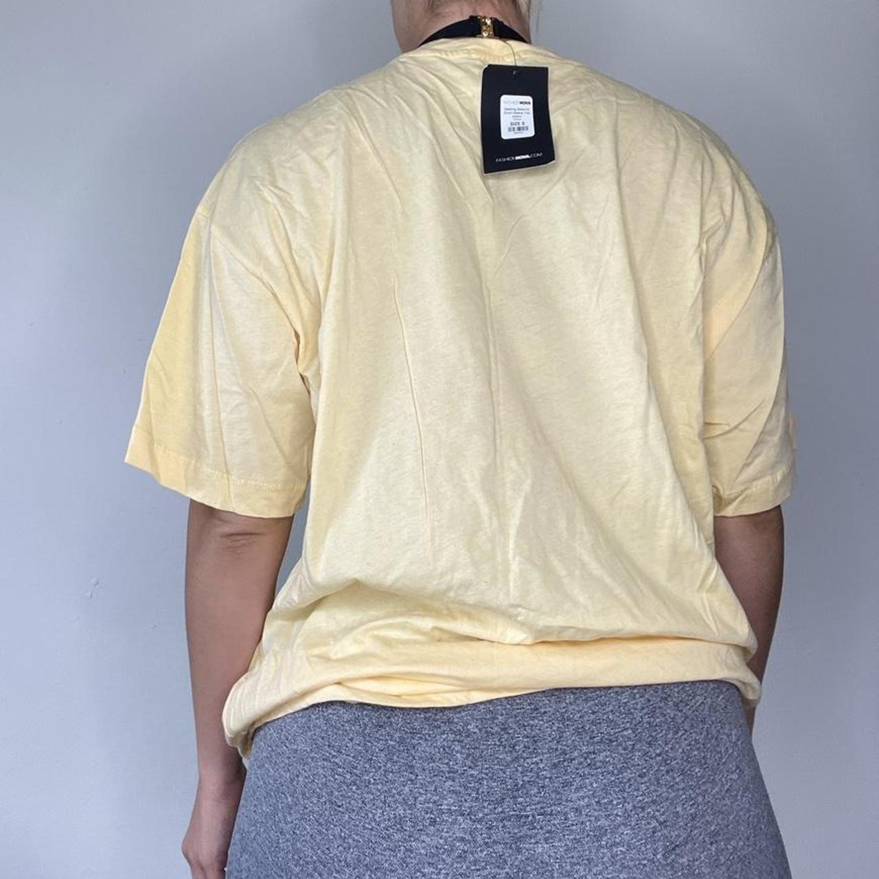 Yellow ripped graphic tee | FashionNova | BRAND NEW... - Depop