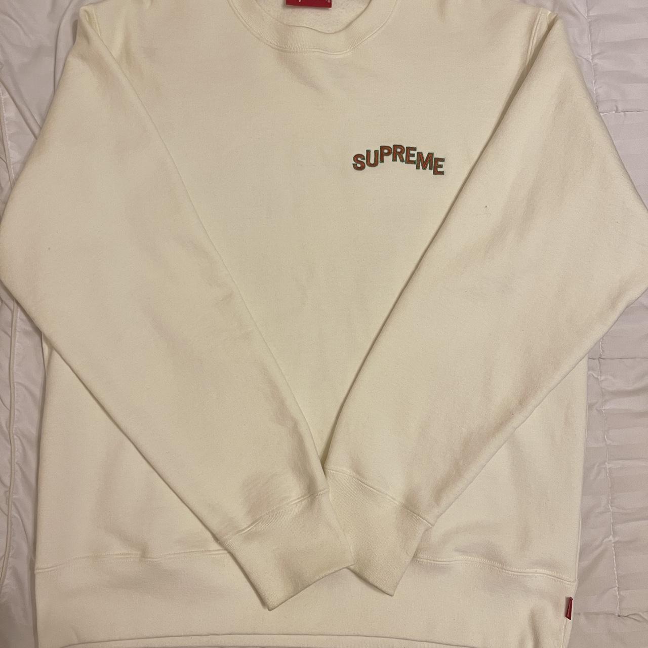 Supreme Men's Black and White Jumper | Depop