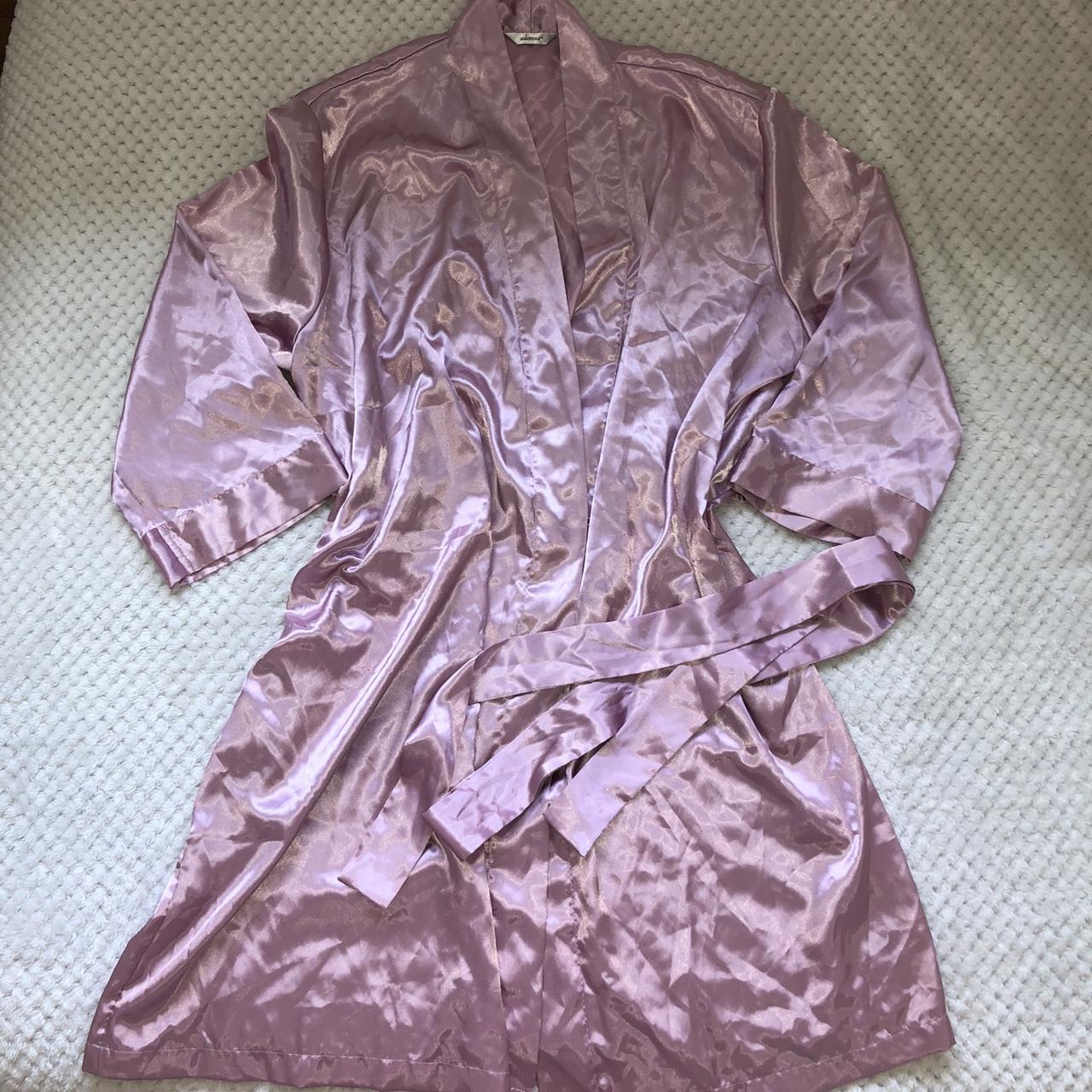 pink satin robe - good condition no flaws - soft... - Depop