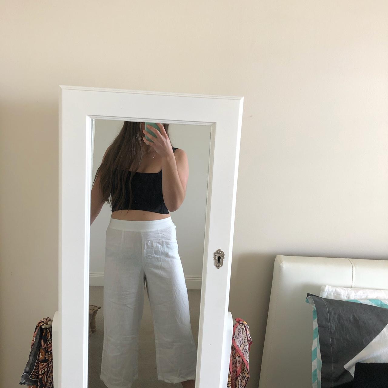 - linen pants - Supre - size 8 - white - worn a... - Depop