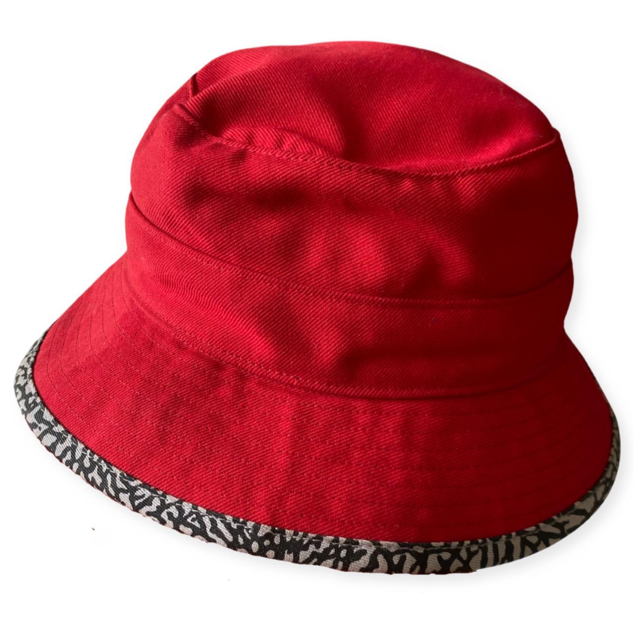 Nike, "Air Jordan" Bucket hat. Red - Depop