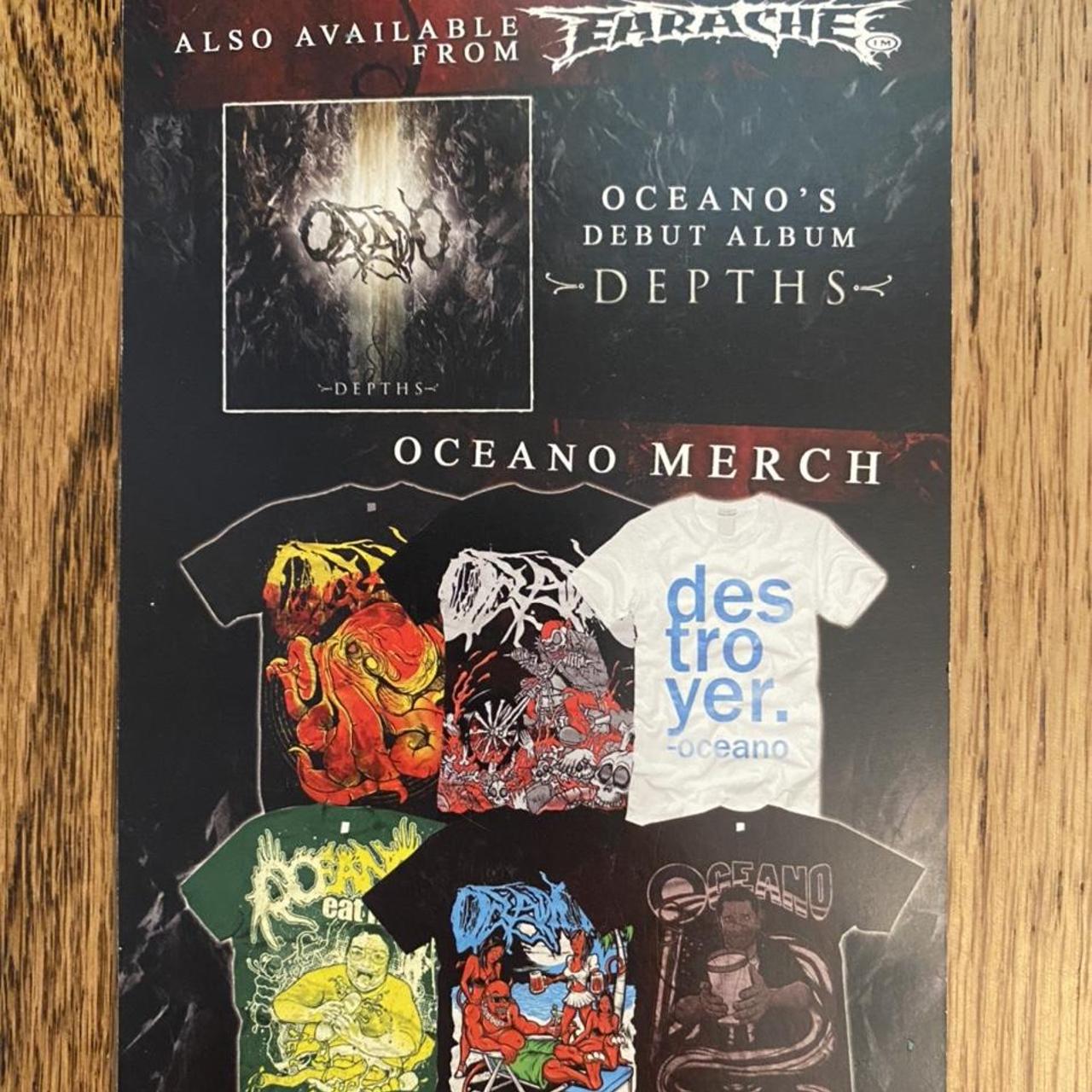 Oceano promo card 4 x 6, slightly worn small crease... - Depop