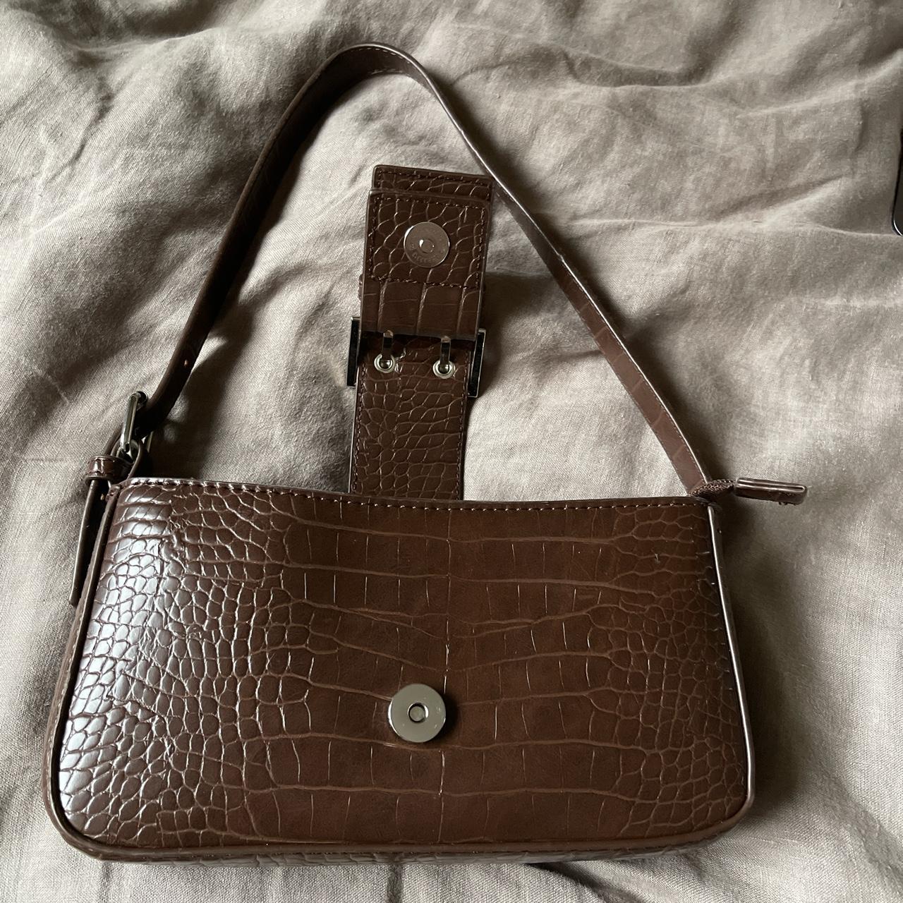 Glassons brown faux leather Buckle bag Never used... - Depop