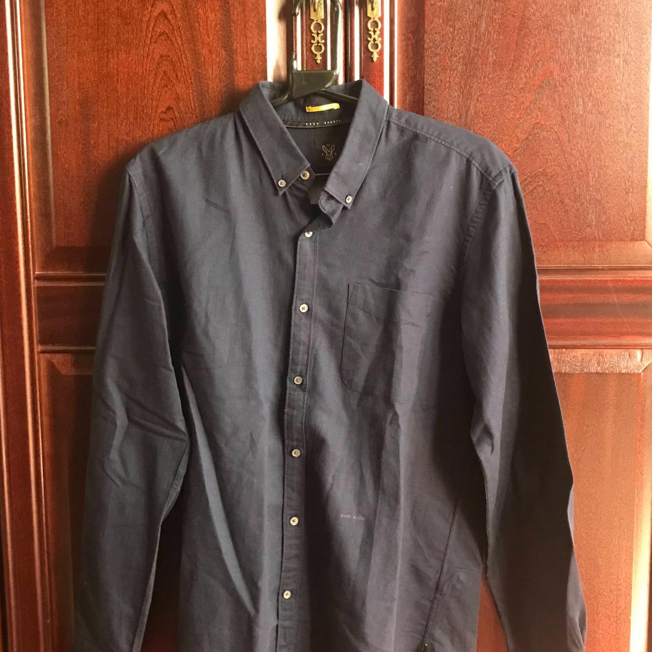 Rare Rabe, Single Pocket Long Sleeve Navy Blue... - Depop