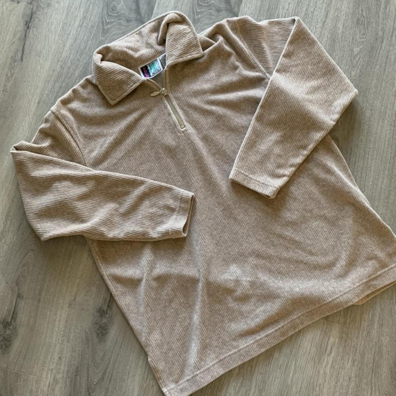 Vintage Velour Sweater / super soft! Brand: Bold... - Depop