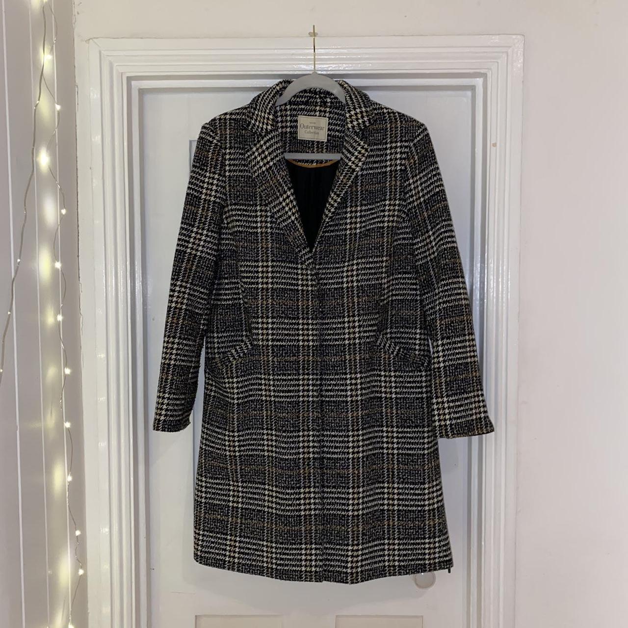 George plaid / tartan coat - size 12 - good... - Depop