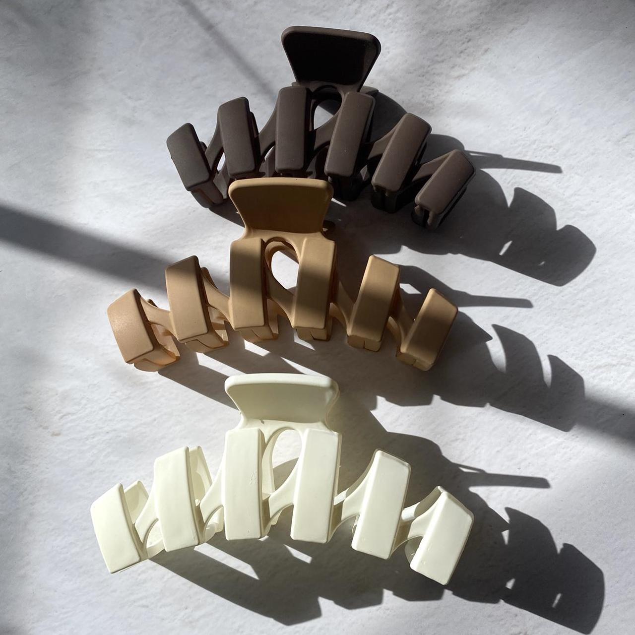 Extra Large Hair Claw Clips - Set of 3 Classic and... - Depop