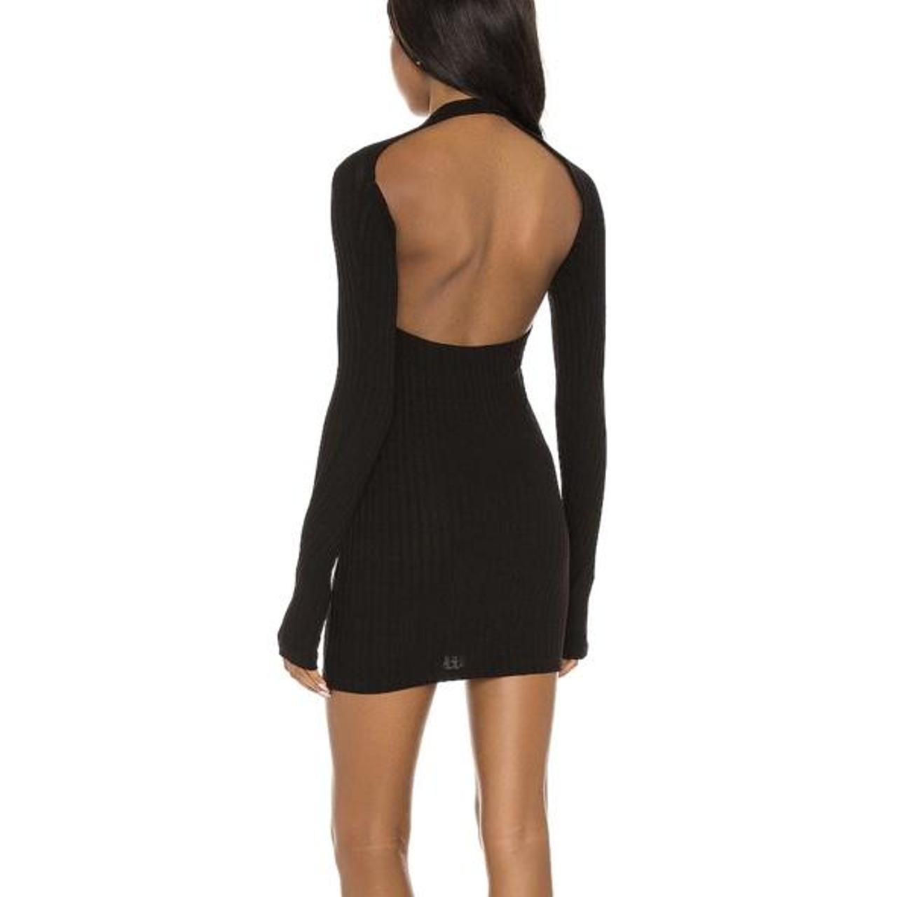 revolve black ribbed mini dress NWT originally $110 - Depop