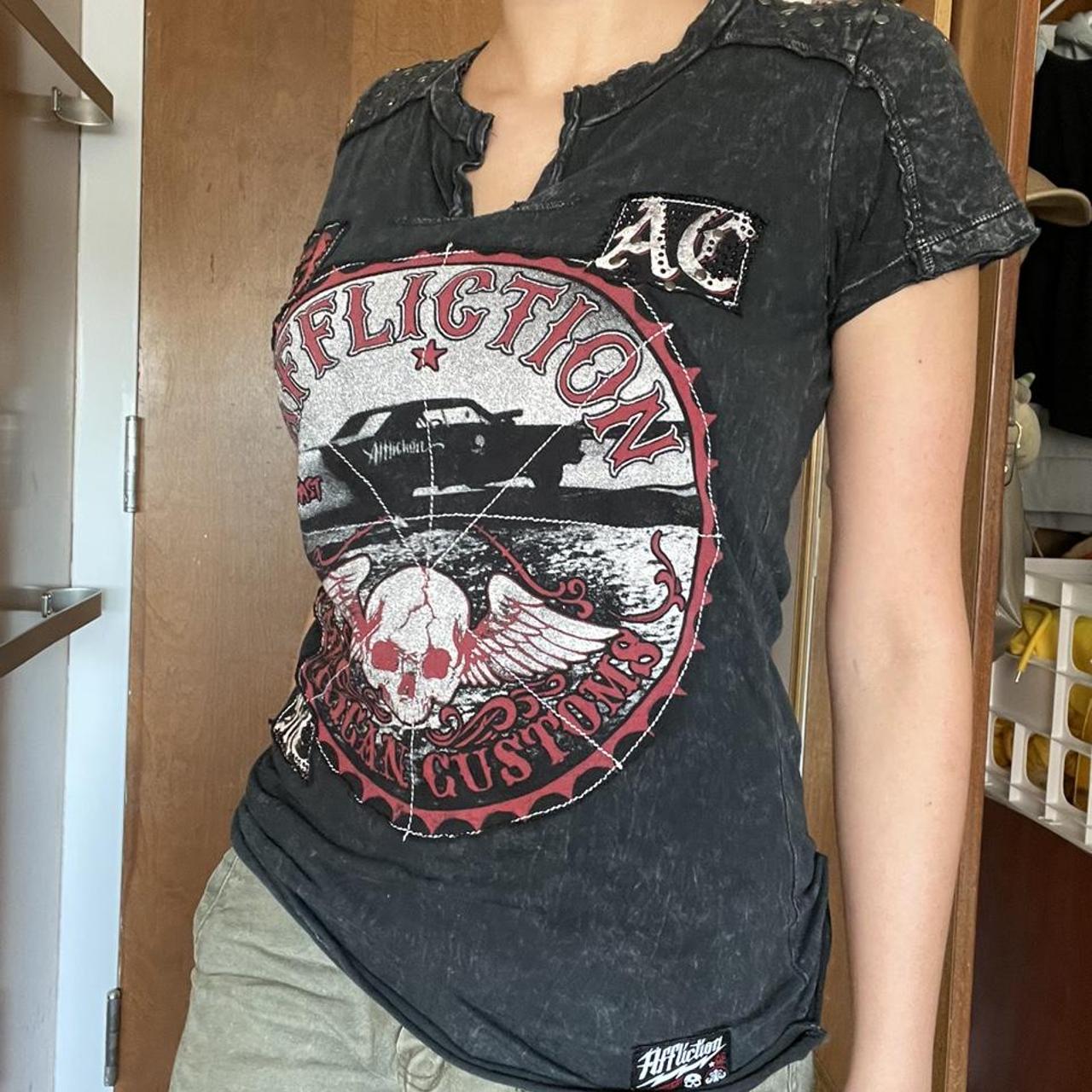 AFFLICTION GRUNGE Y2K shirt Vintage iconic Y2K... - Depop