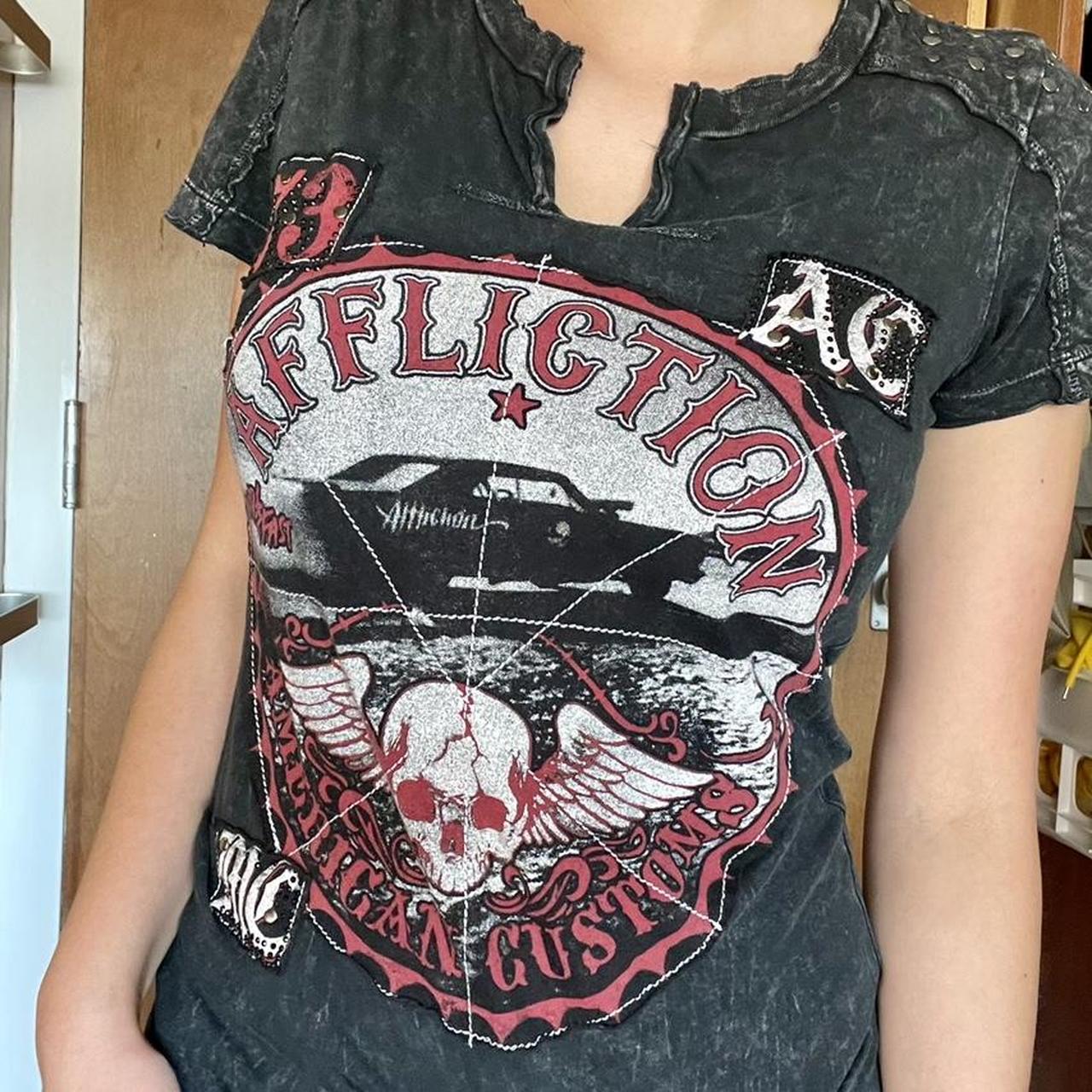 AFFLICTION GRUNGE Y2K shirt Vintage iconic Y2K... - Depop