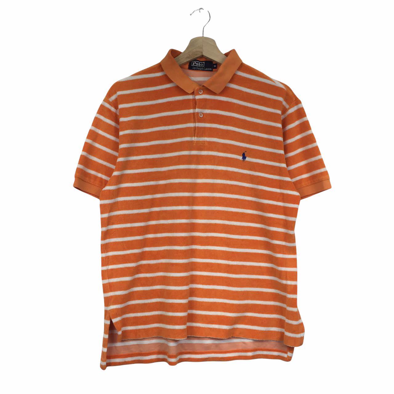 Vintage 90s Polo by Ralph Lauren Small Pony Stripe... - Depop