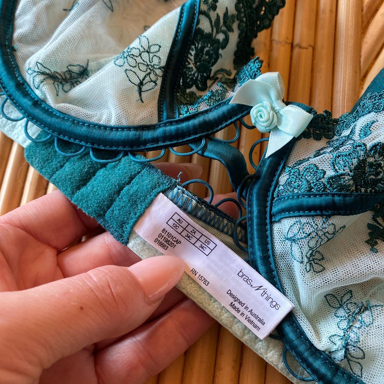 Bras n Things ‘Enchanted Capri Underwire bra teal/... - Depop