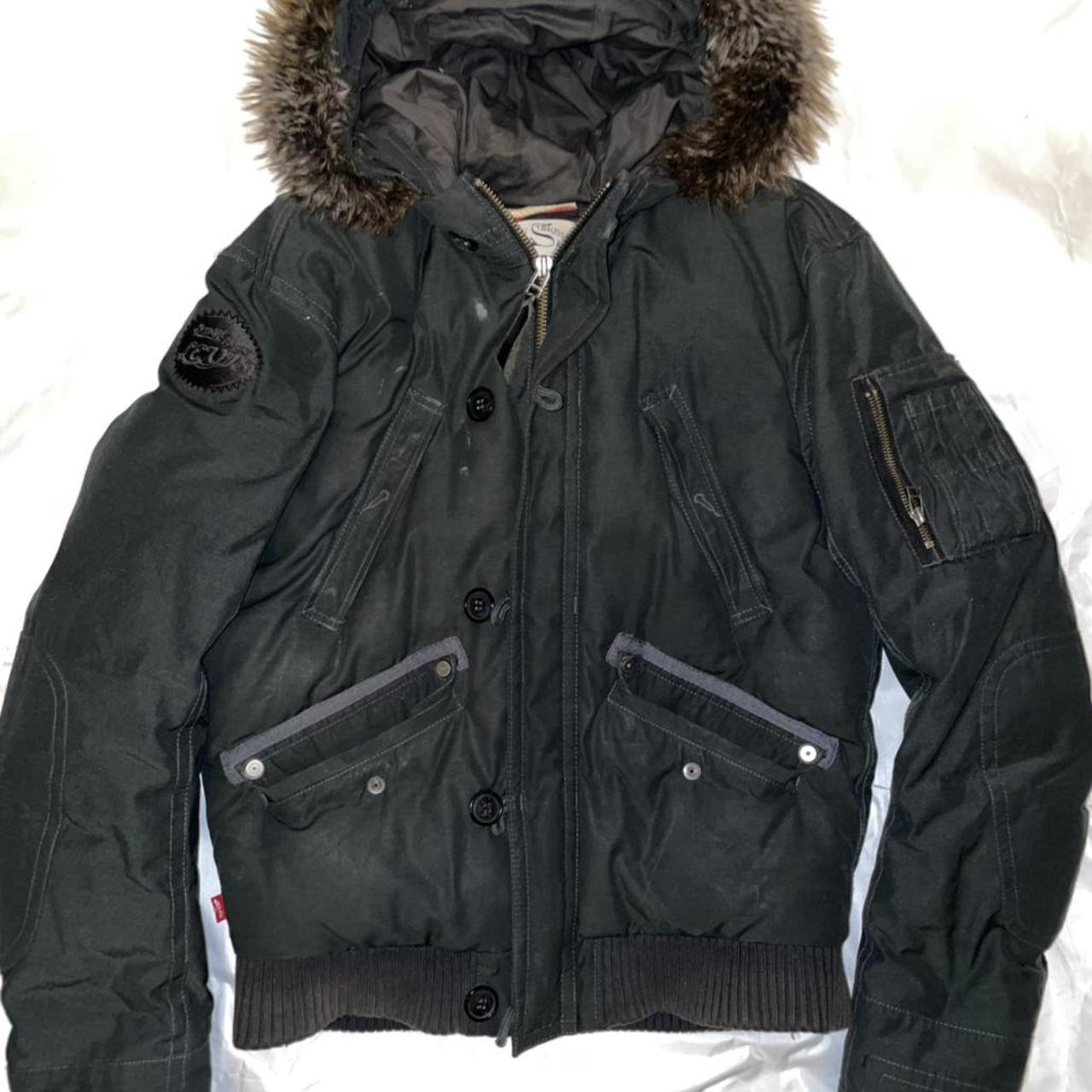 Levi’s winter jacket with fur on the hood... - Depop
