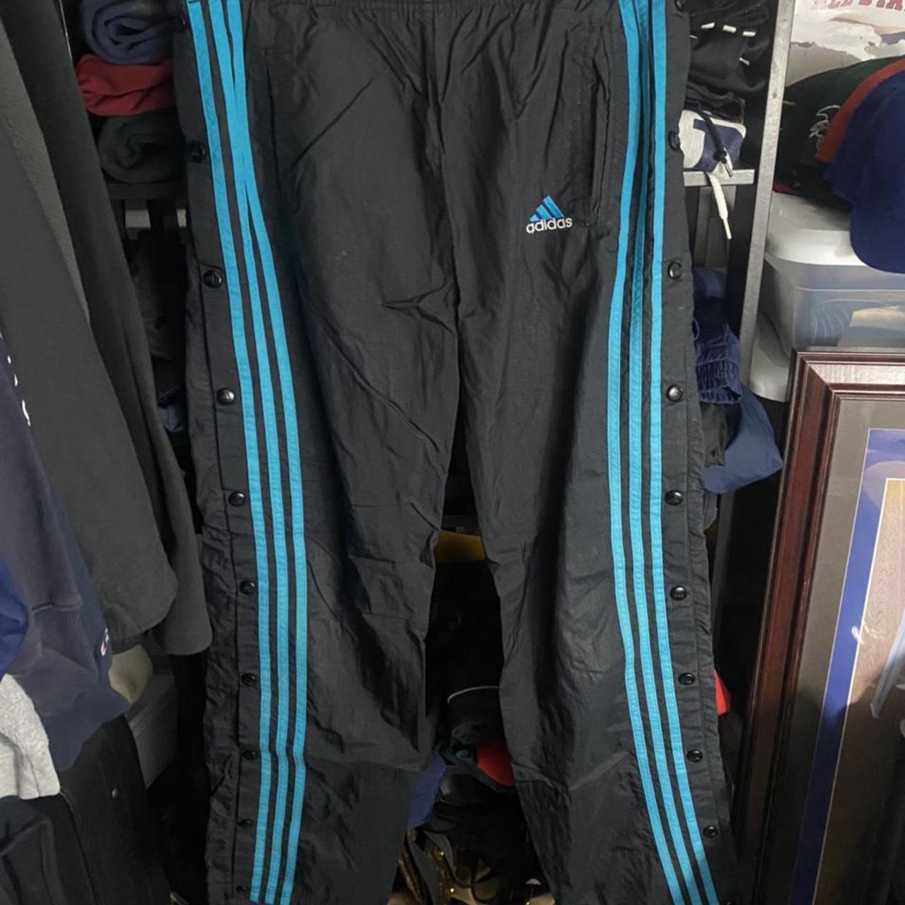 Vintage Adidas rip away track pants size S fits... - Depop