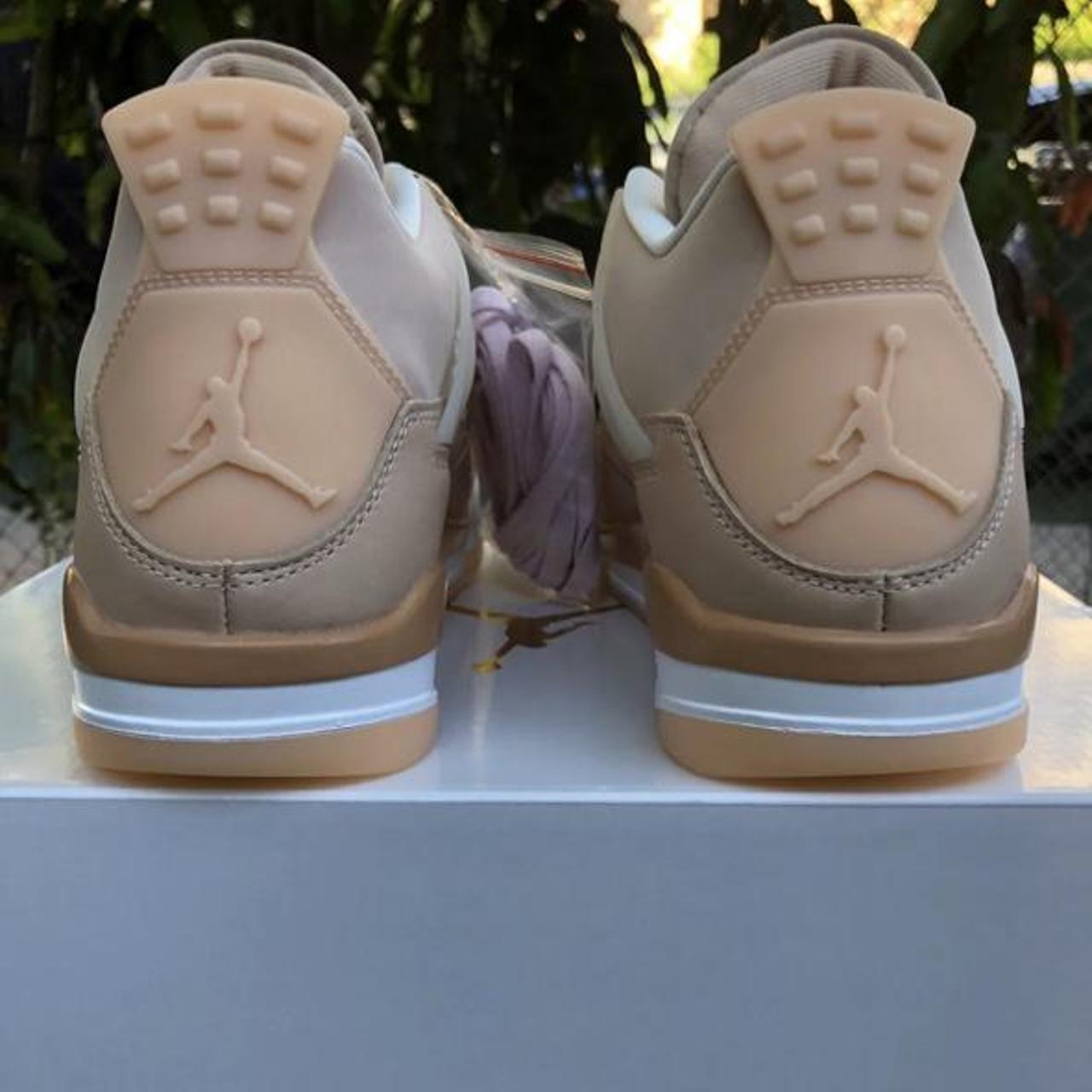 Jordan Women's Cream Trainers | Depop