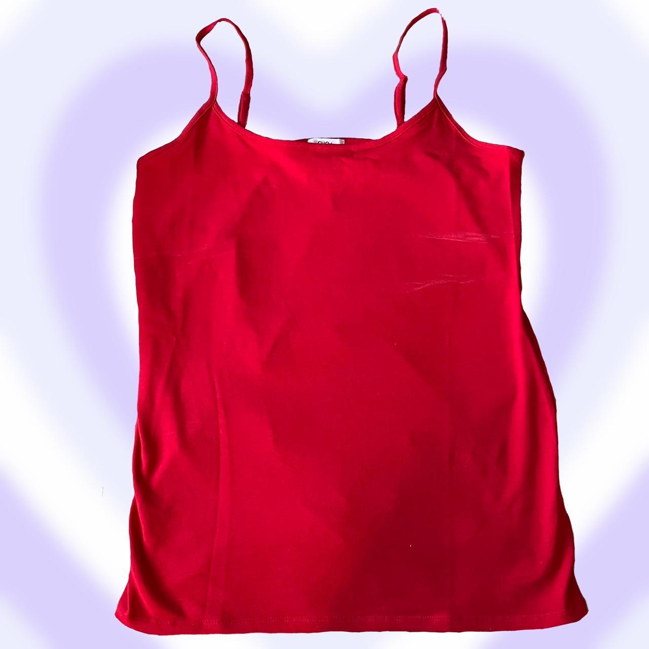 rue 21 red scoop neck tank top - FREE SHIPPING -... - Depop