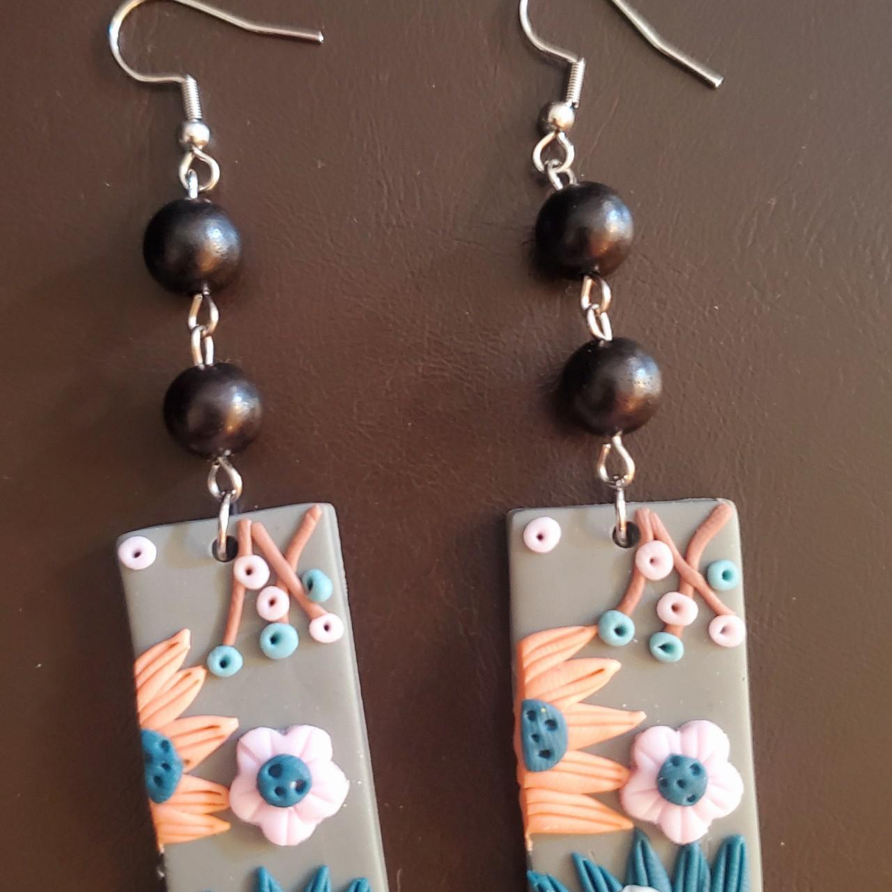 Handmade Polymer Clay Earrings FREE SHIPPING Makes... - Depop