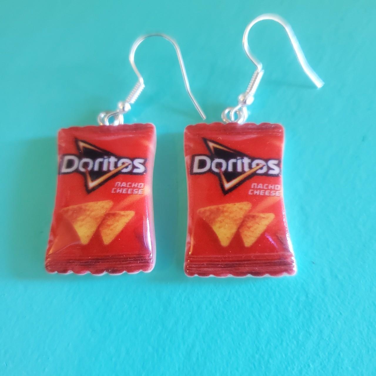 Super cute Doritos New Earrings Handmade, makes... - Depop