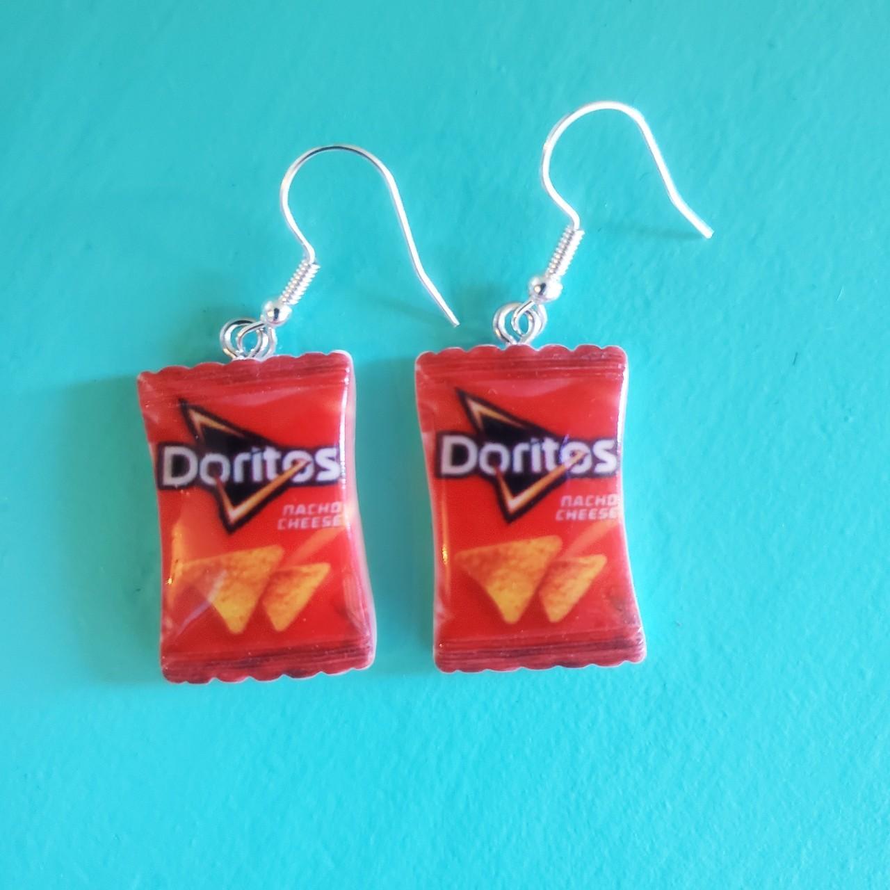 Super cute Doritos New Earrings Handmade, makes... - Depop