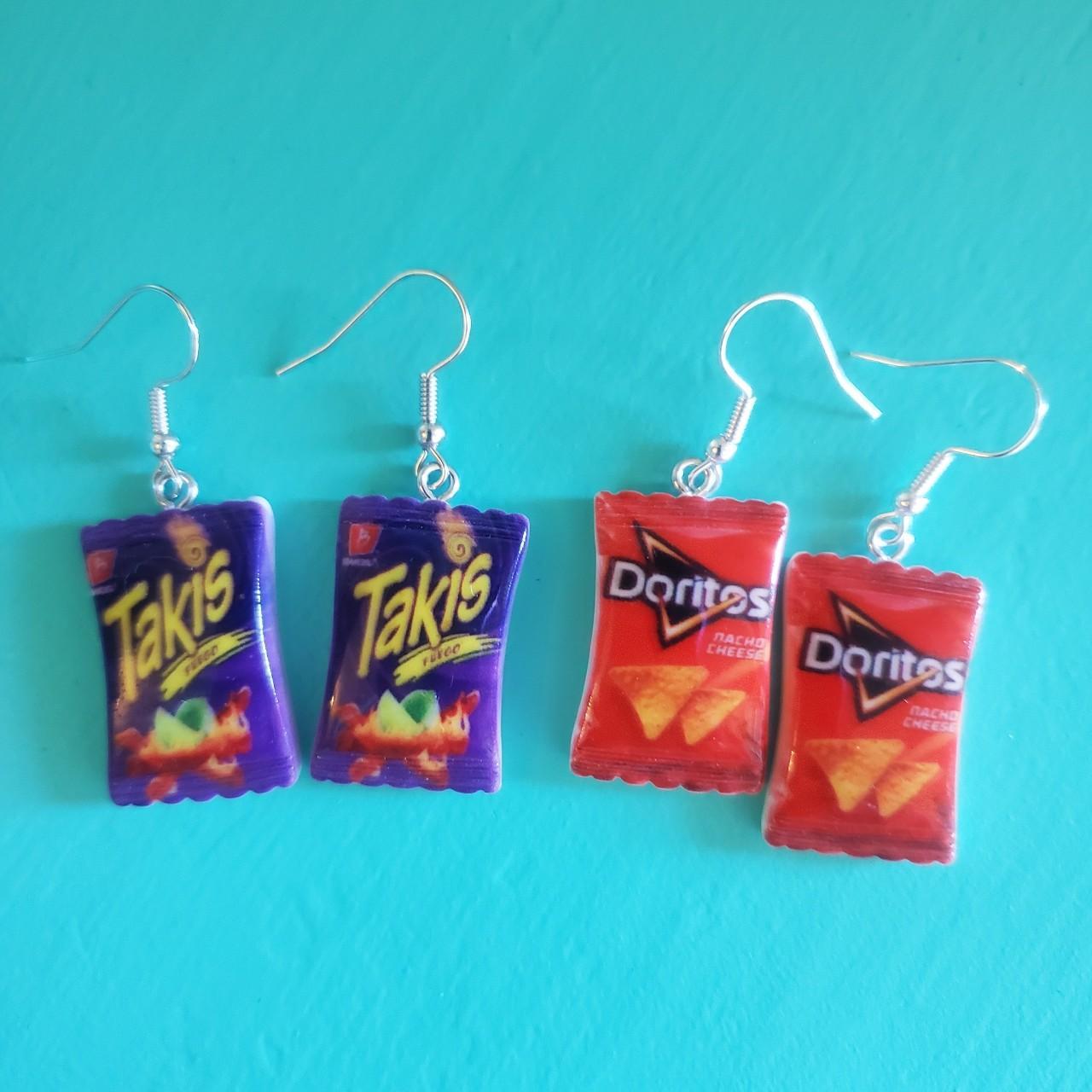 Takis and Doritos New Earrings Set Super cute... - Depop