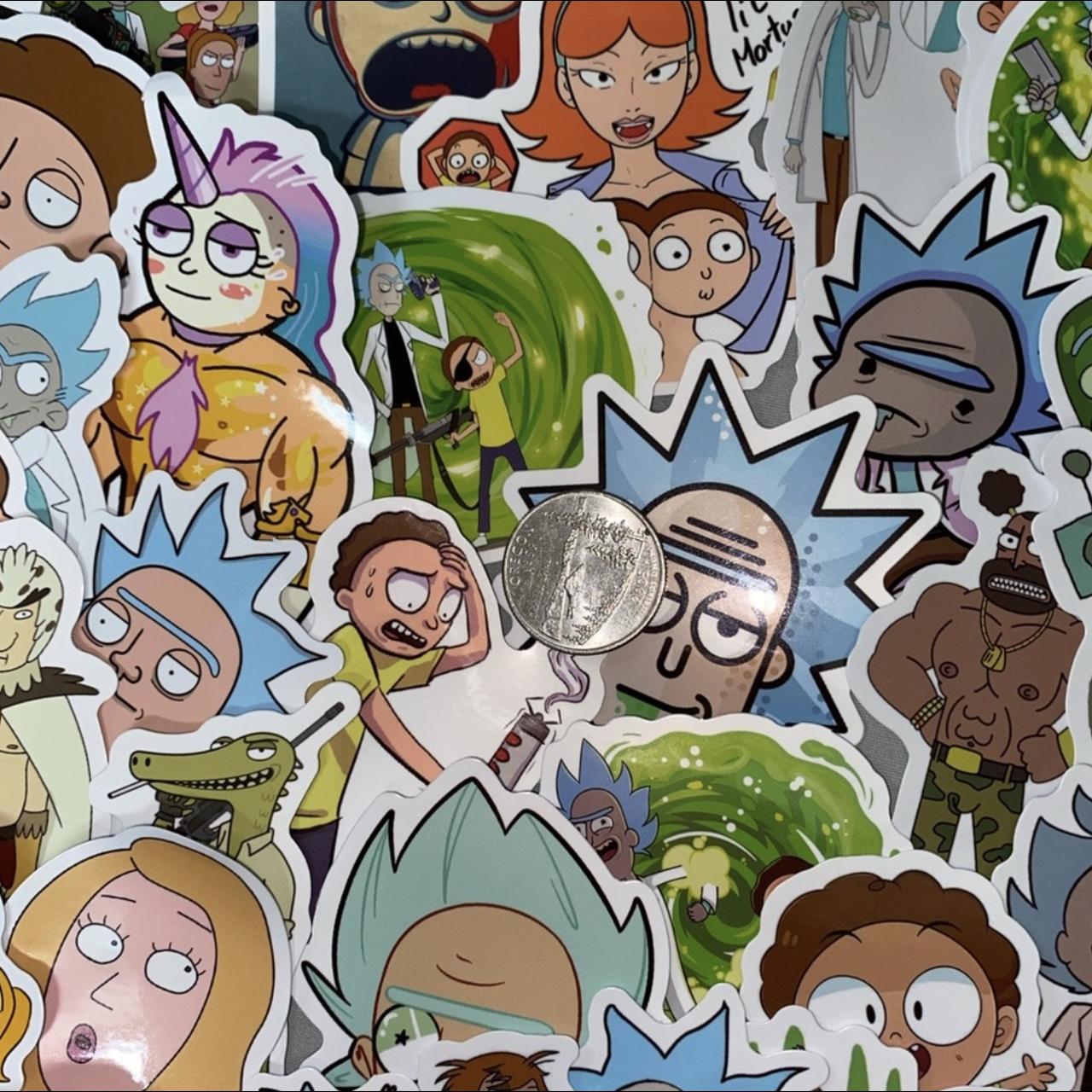 Rick and Morty Stickers. You’ll get 50 random... - Depop