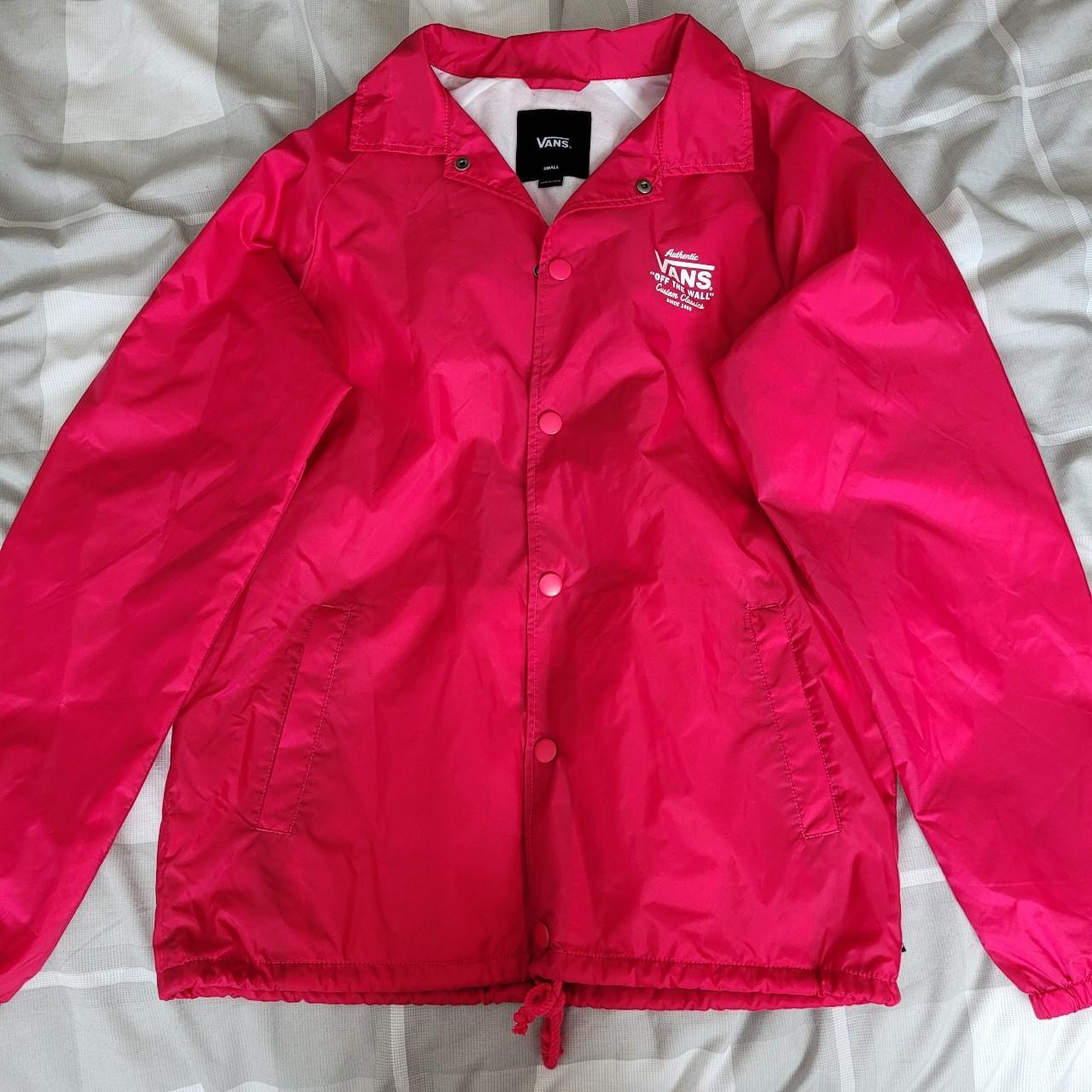 Brand new pink vans waterproof windbreaker coat,... - Depop