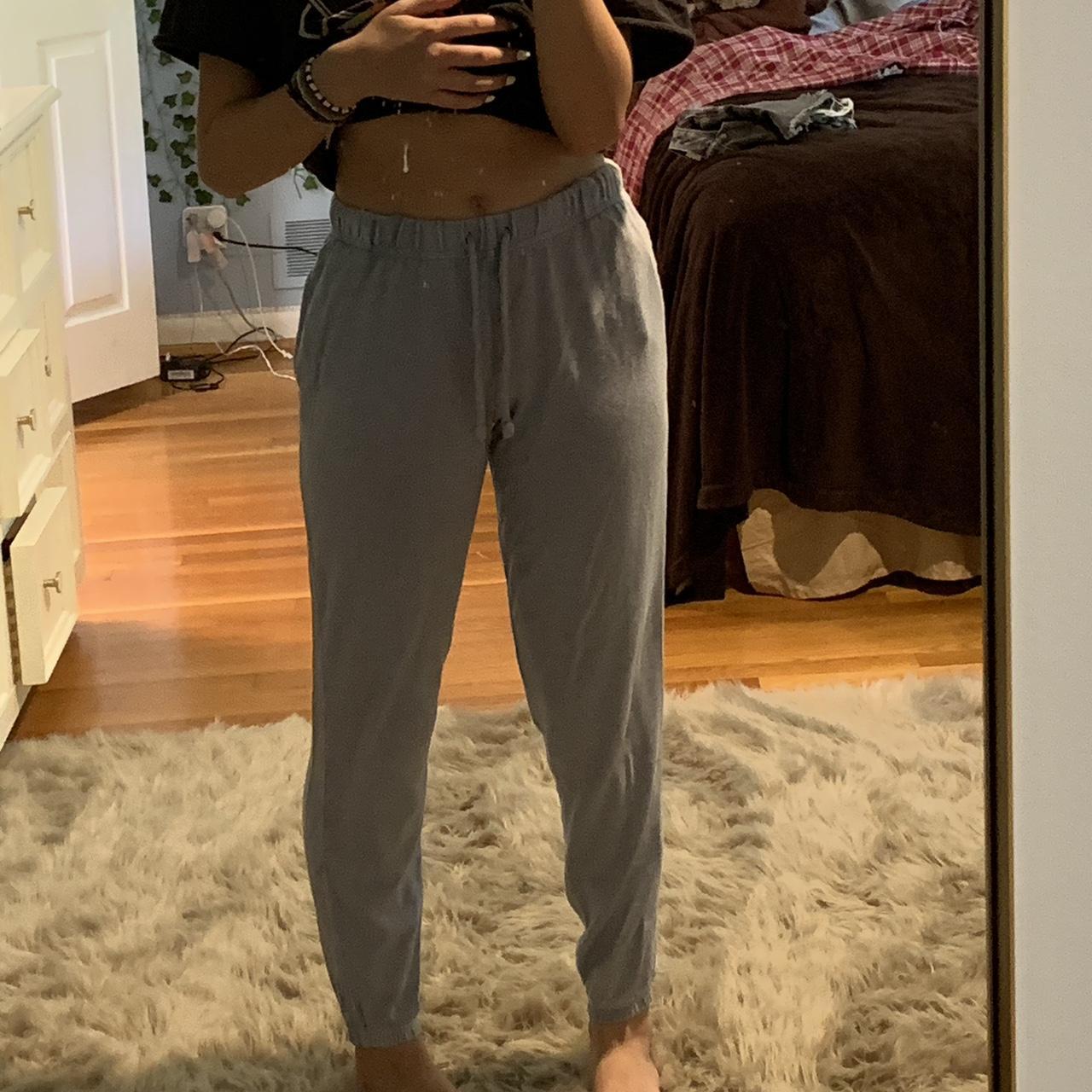 - baby blue sweats - nice material comfy - im 5’4... - Depop