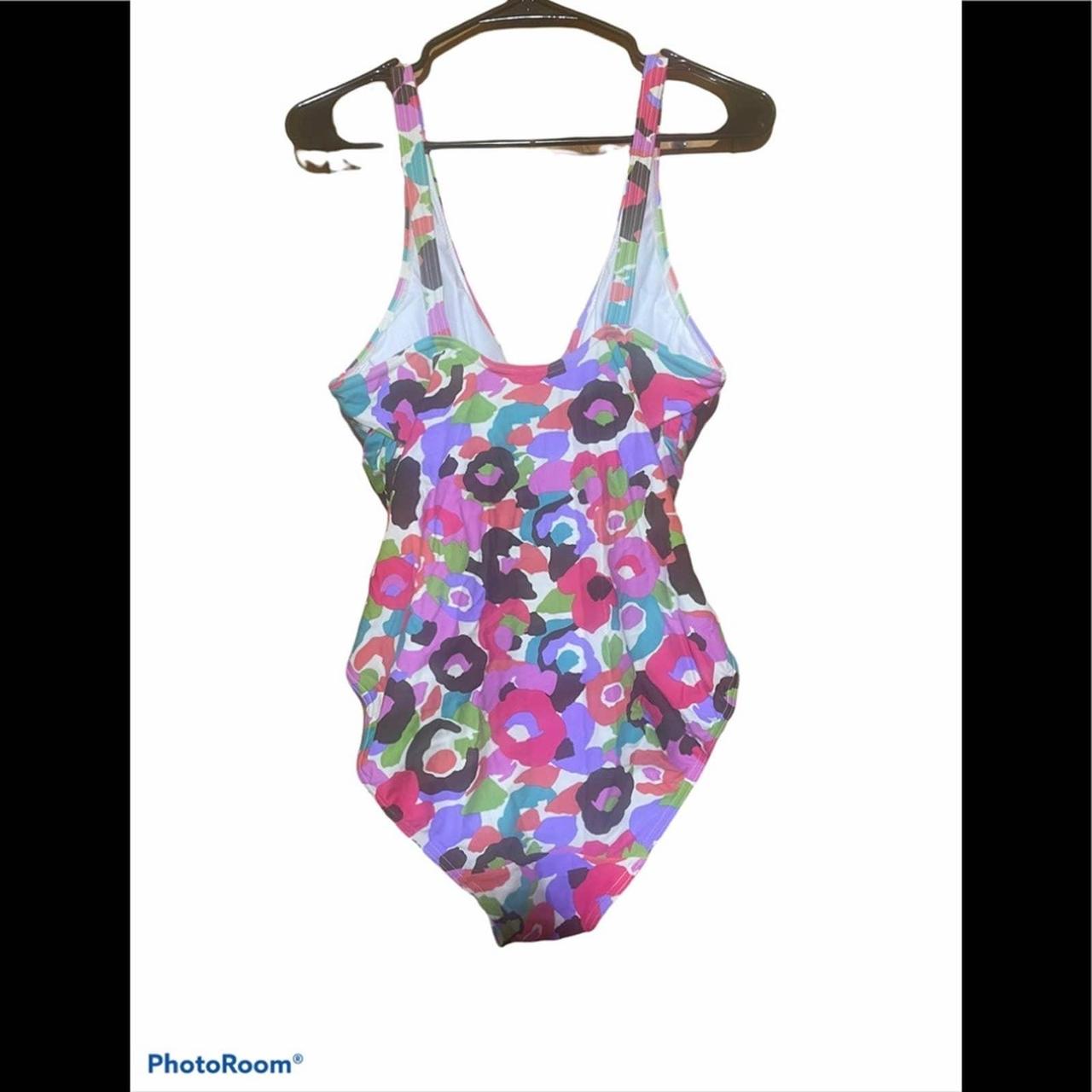 Boden Multi Color One Piece Swimsuit Size 14 Padded Depop