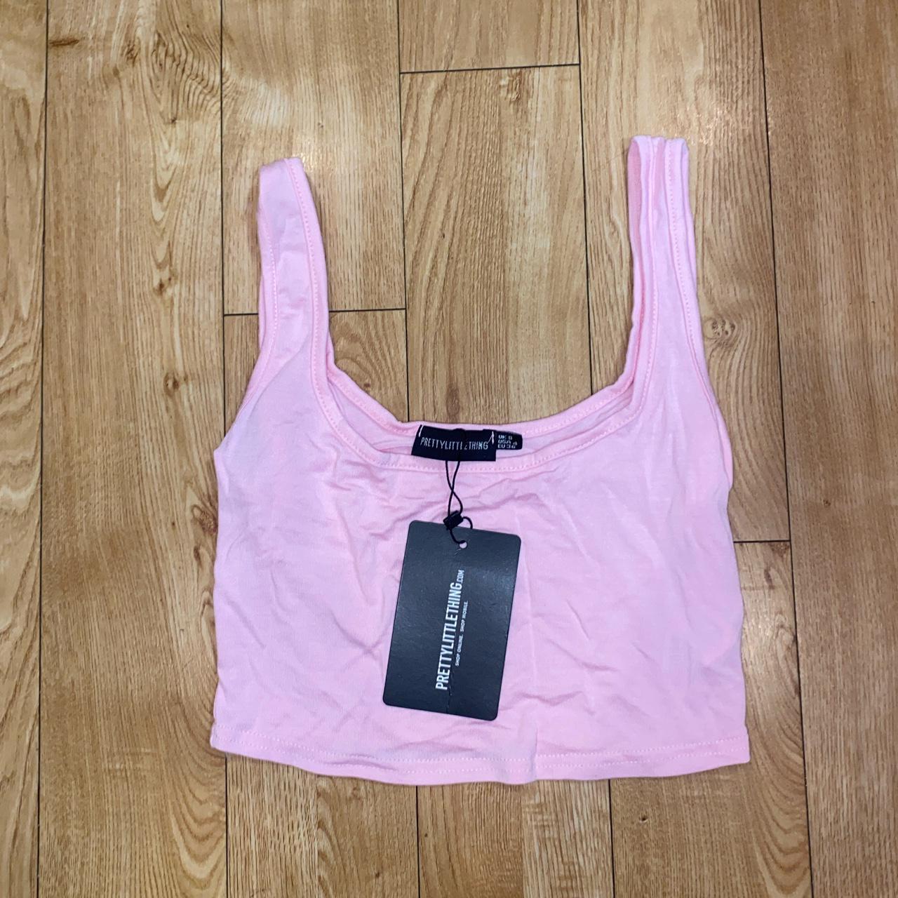 Pretty little thing PLT baby pink crop top. Size 8.... - Depop
