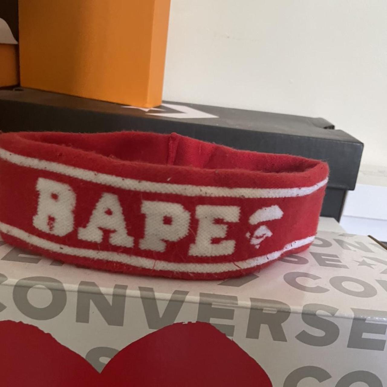 Red Bape headband - Depop