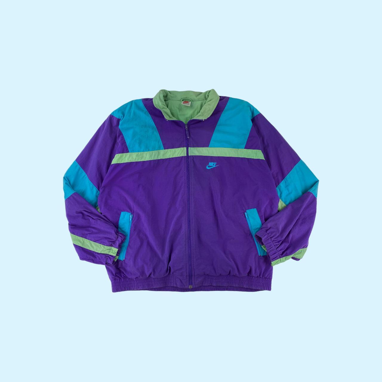 Nike Purple XL 90s track jacket Nike track jacket... - Depop