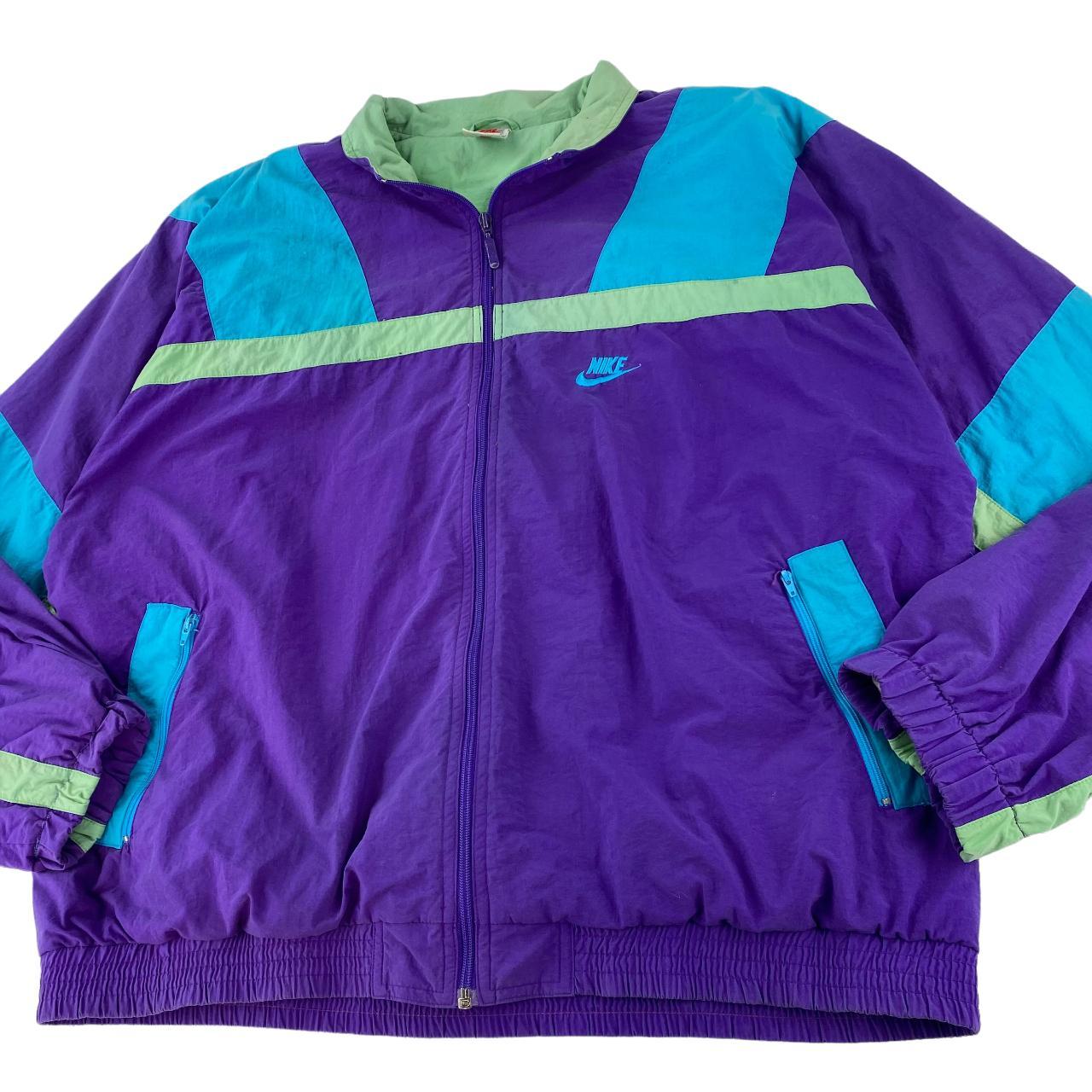 Nike Purple XL 90s track jacket Nike track jacket... - Depop