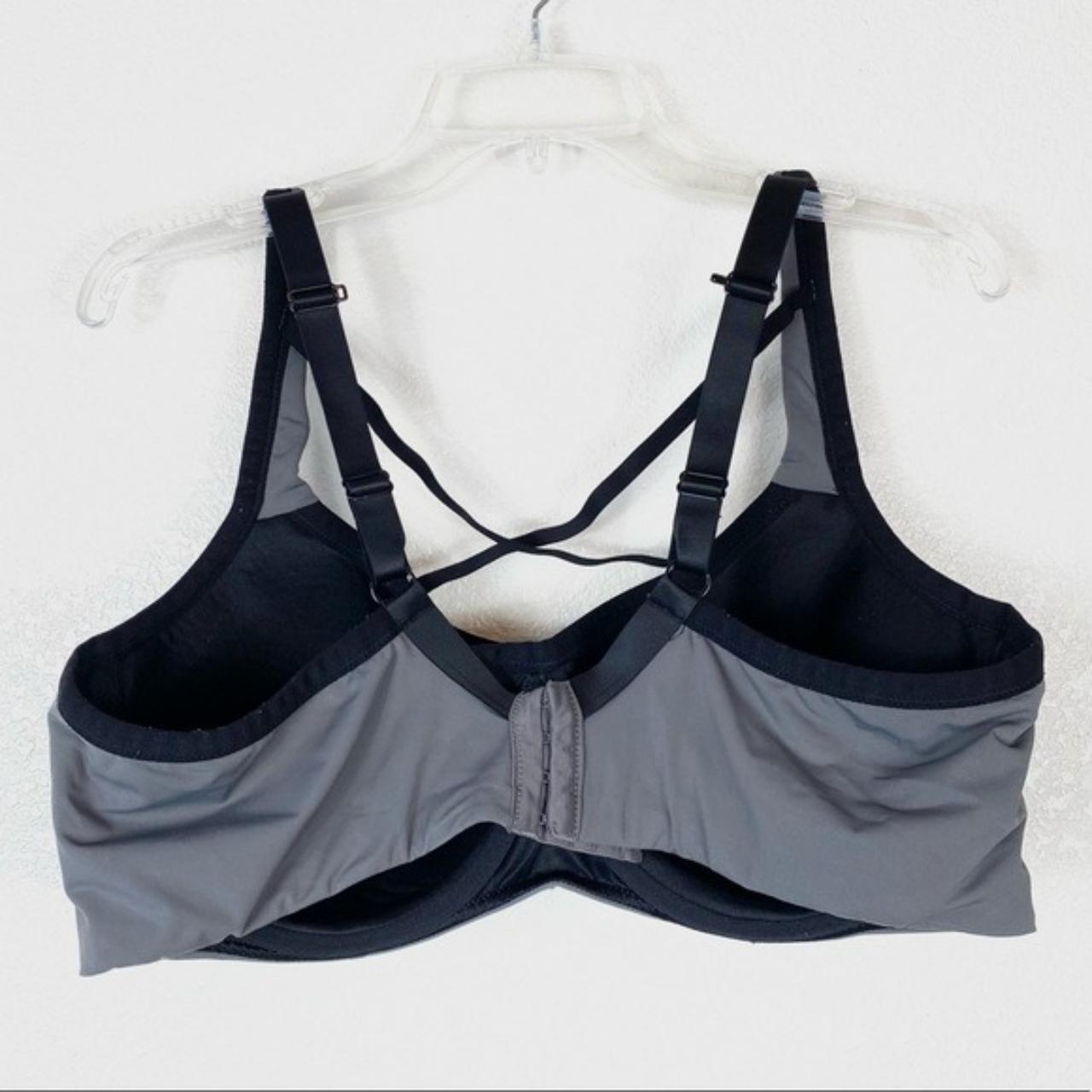 44D Torrid Active Black & Grey Strappy Mesh... - Depop