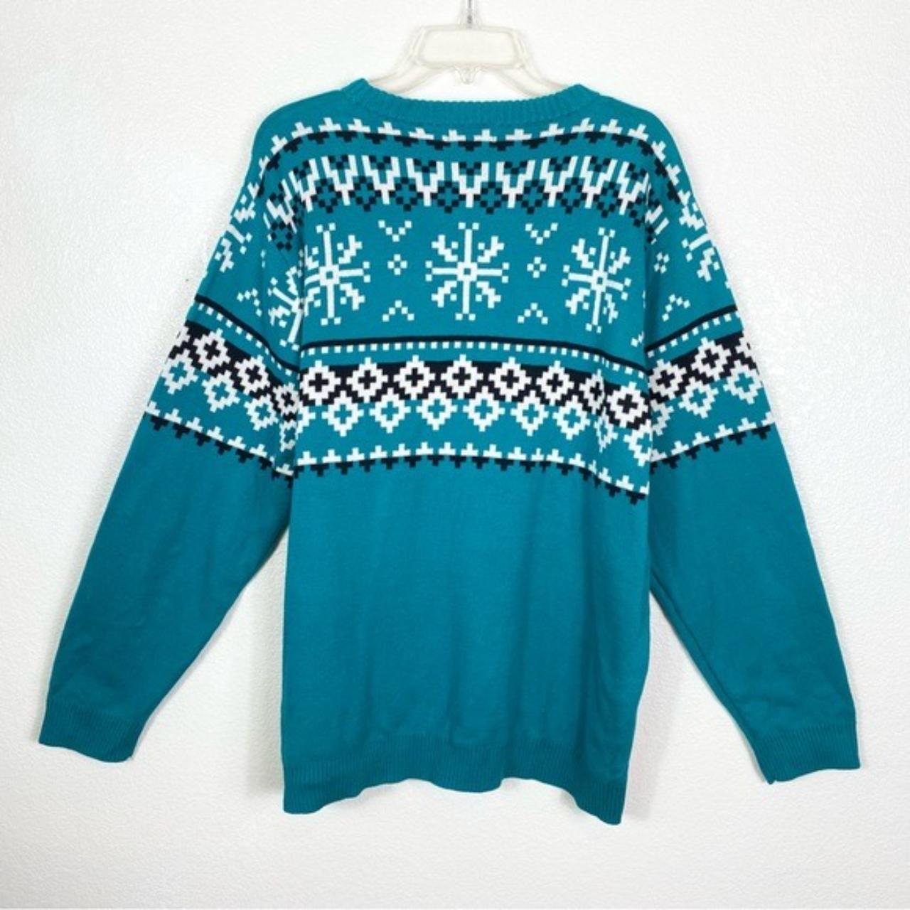 Alex Stevens Snowflake Cat Ugly Christmas... - Depop