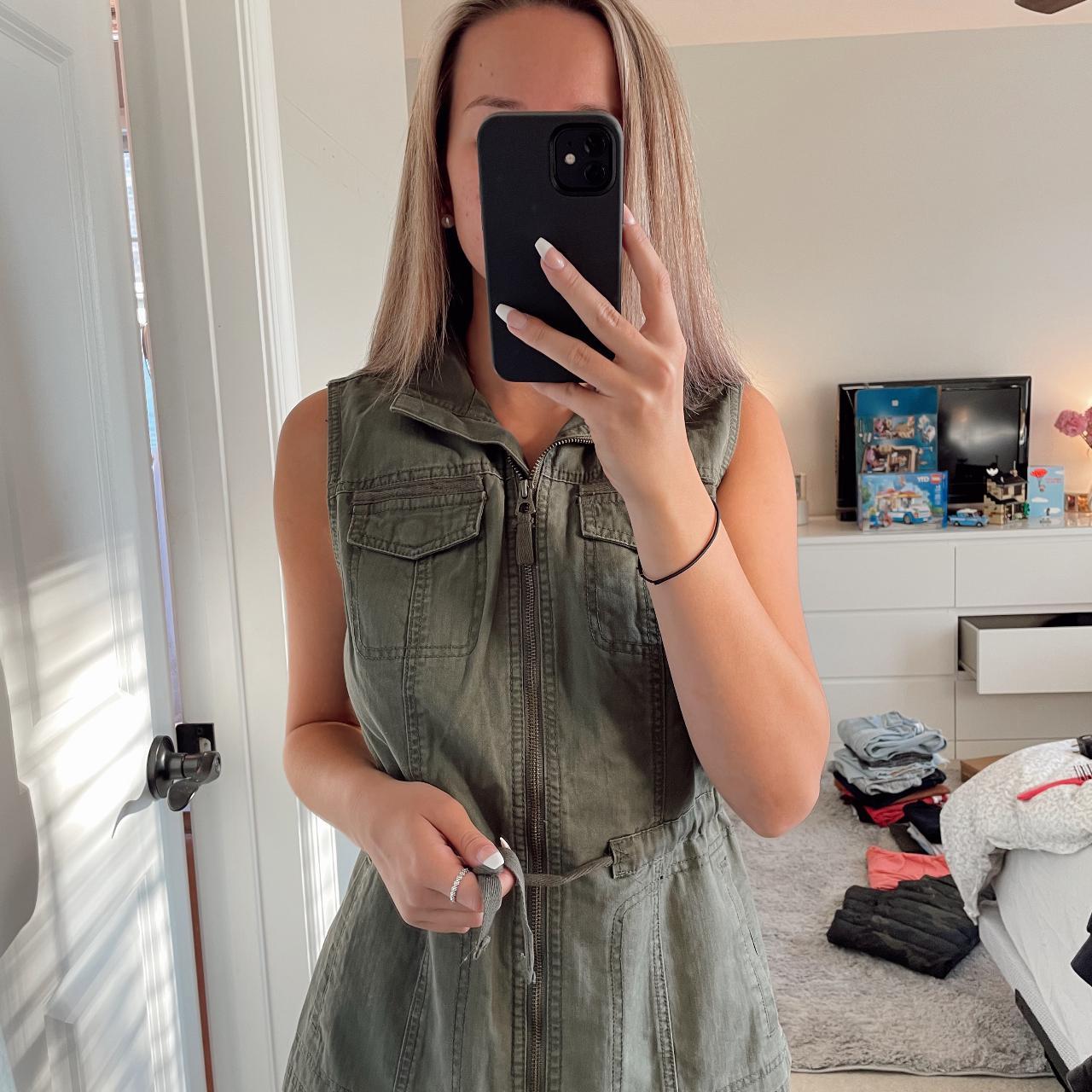 Target Women's Green Gilet | Depop