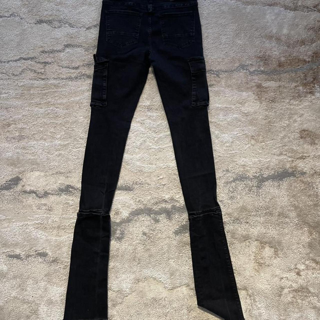 Custom stacked cargo jeans - Depop