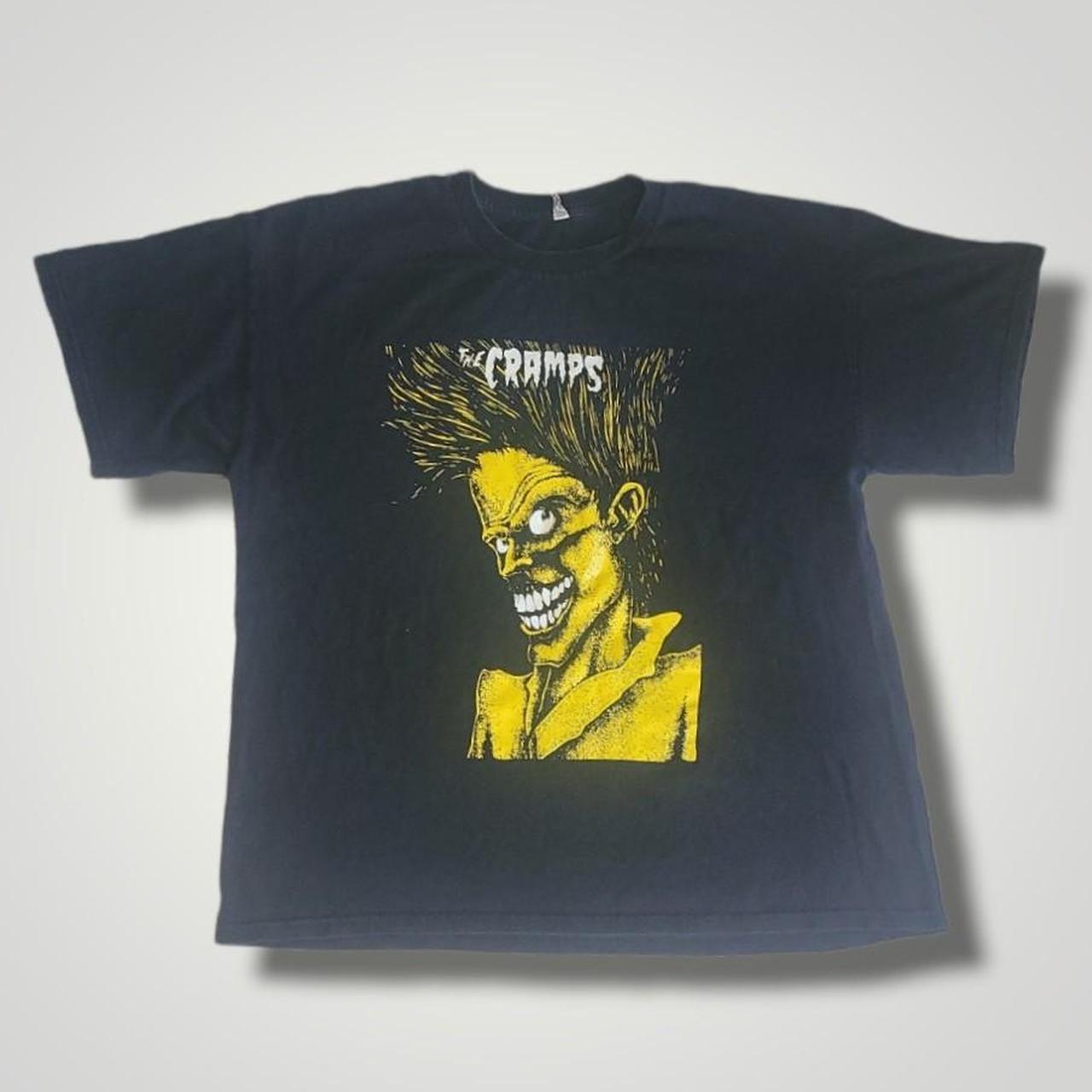 Vintage The Cramps Rock Band Black Yellow Graphic... - Depop Vintage The Cramps Rock Band Black Yellow Graphic... - Depop