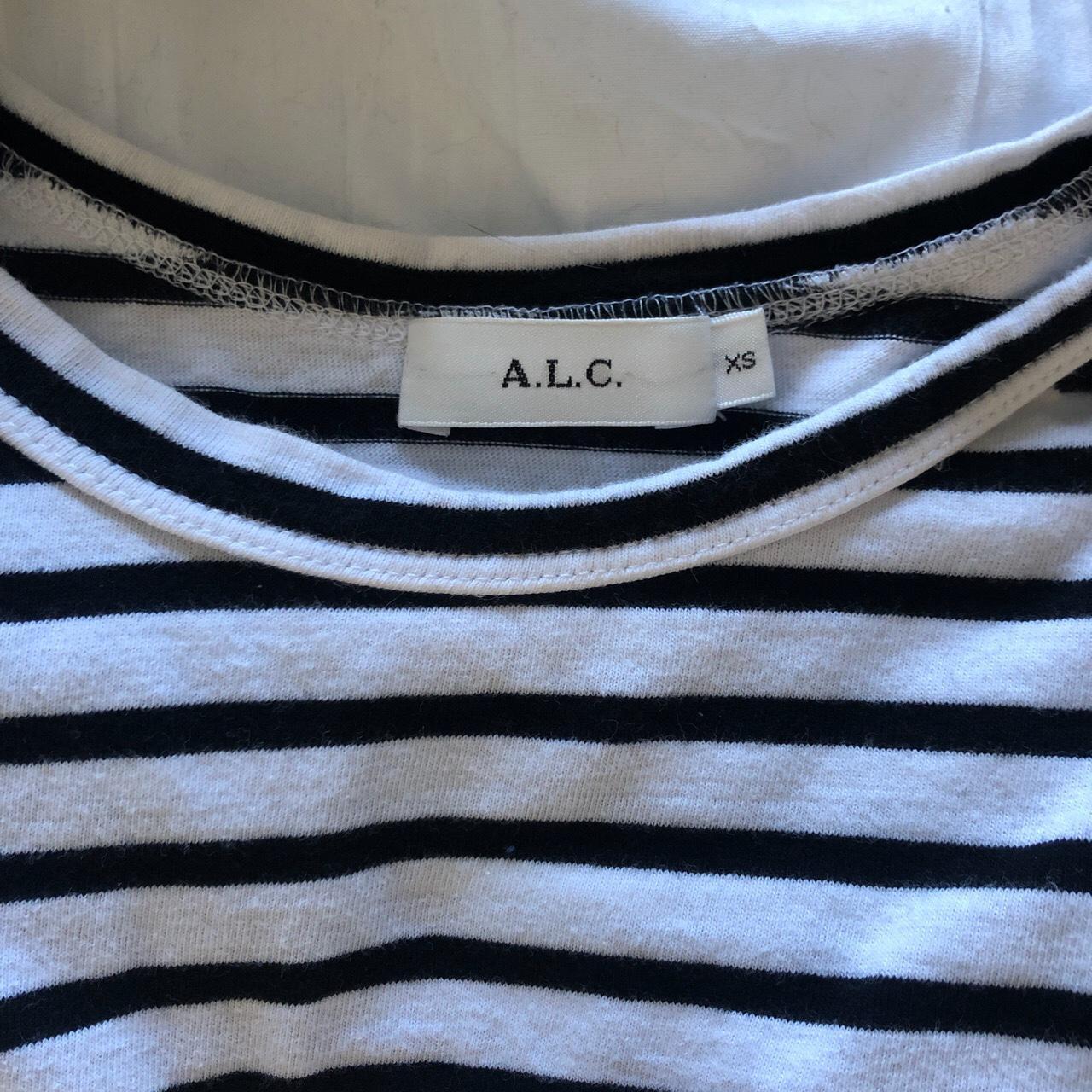 ALC puff sleeve Kati t-shirt. Black and white... - Depop