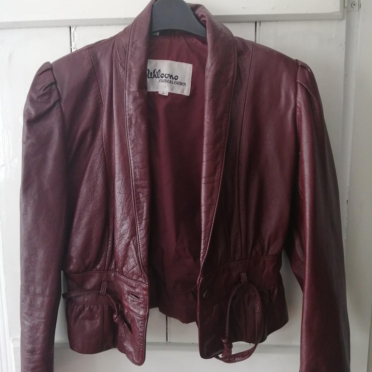 Vintage WILSONS Jacket. 100% genuine leather. Size... - Depop