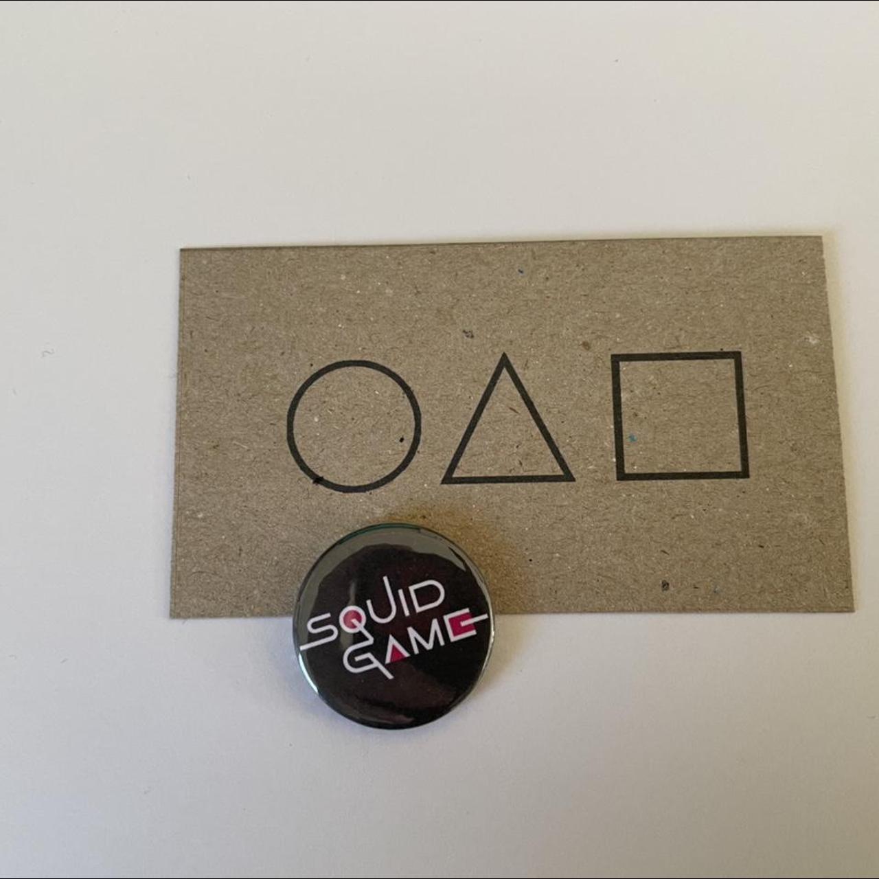 Squid Game Logo 1 inch Button Badge and Call... - Depop