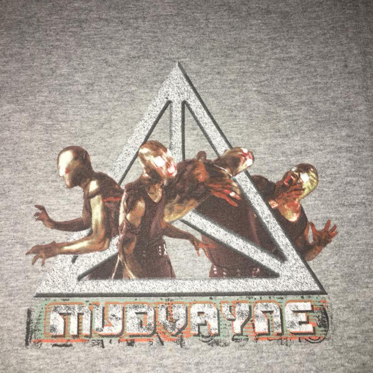 Mudvayne 2002 concert tour ringer t-shirt Hard rock... - Depop