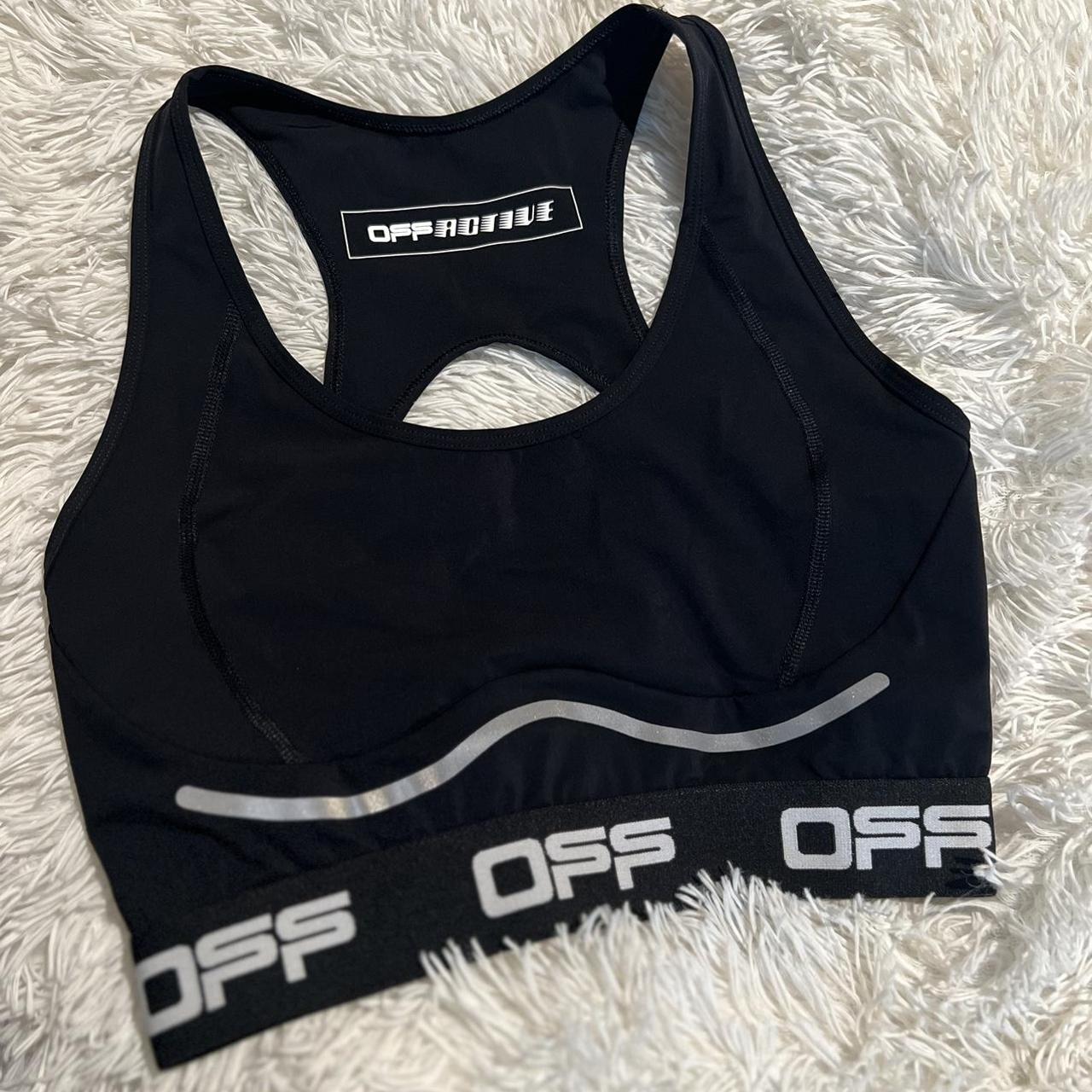 Off-White Reflective Sports Bra... - Depop