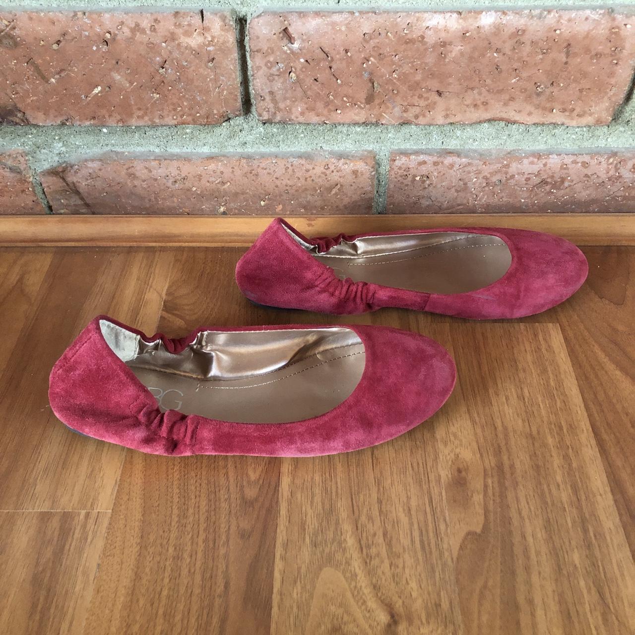 Lightweight red suede flats from... - Depop