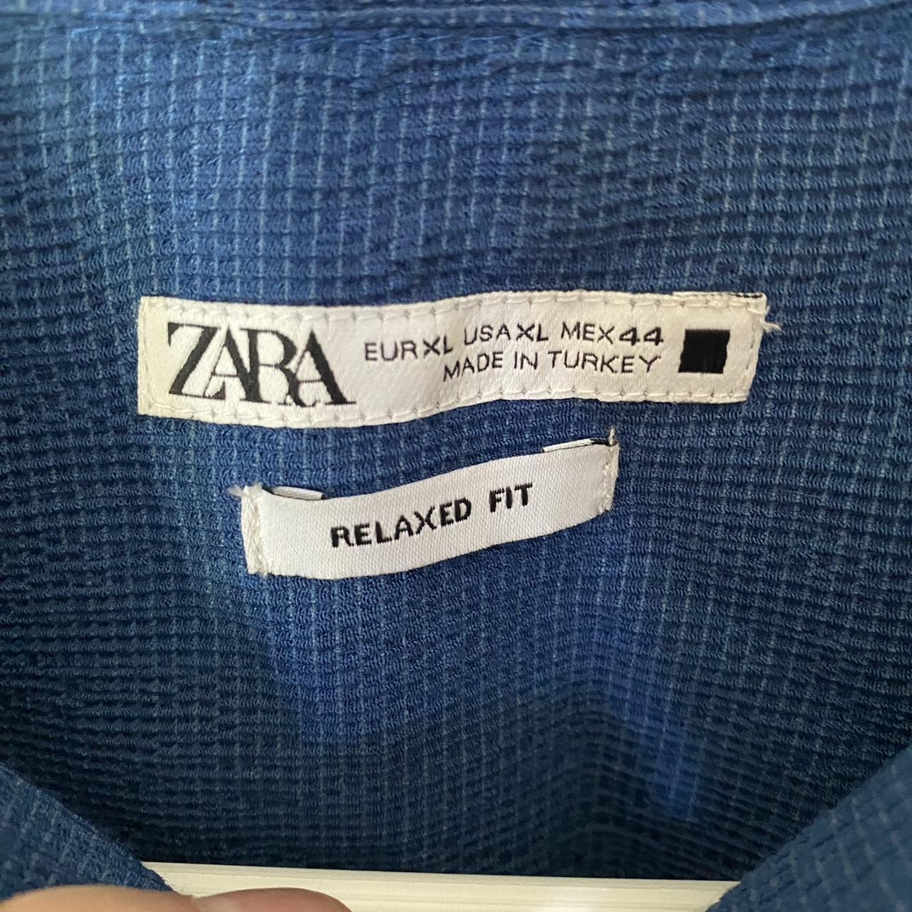 Zara relaxed fit body button up shirt. Sleeves are... - Depop
